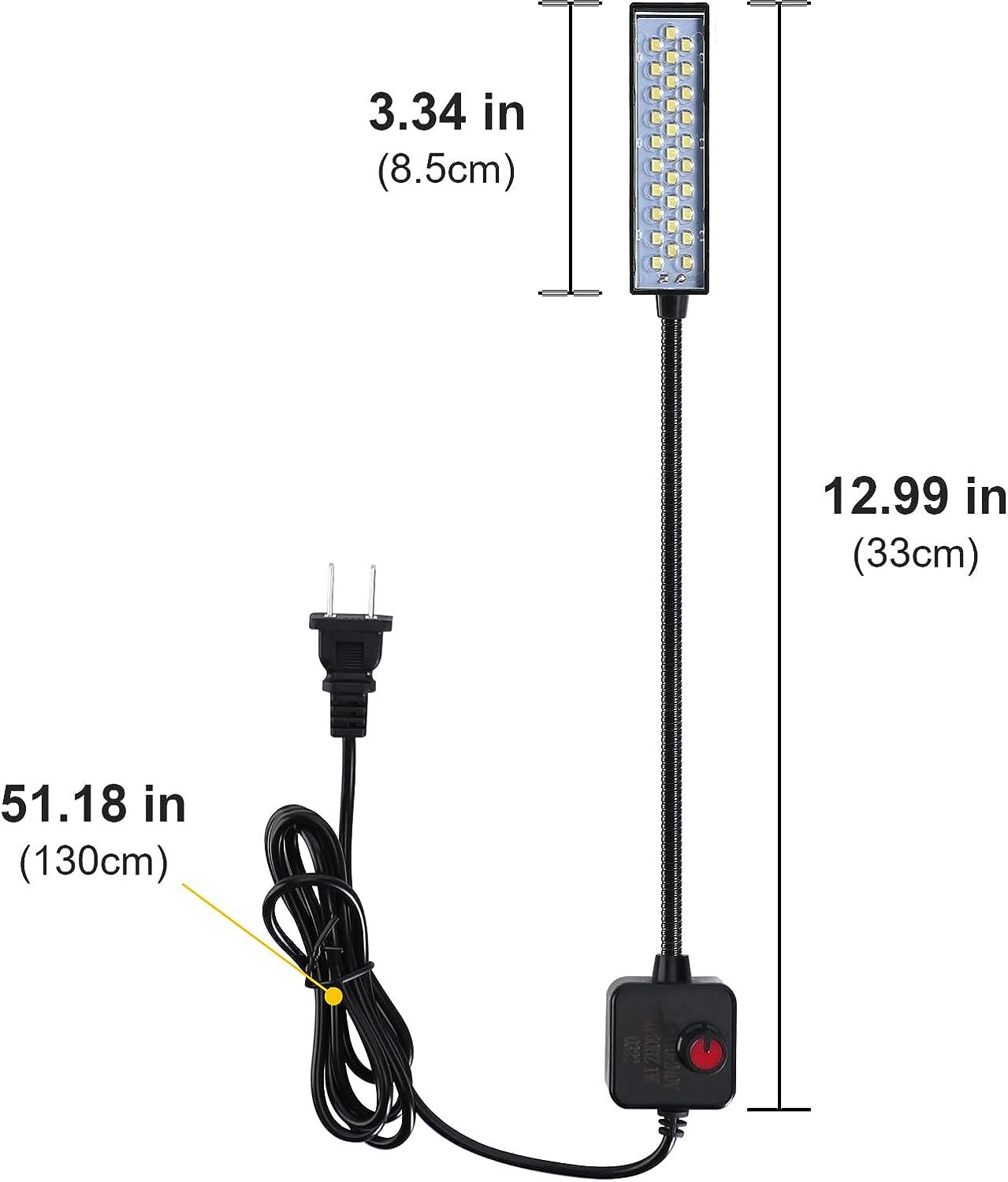 YaCaTaM Dimmable LED Sewing Machine Light - Portable Flexible Task ...