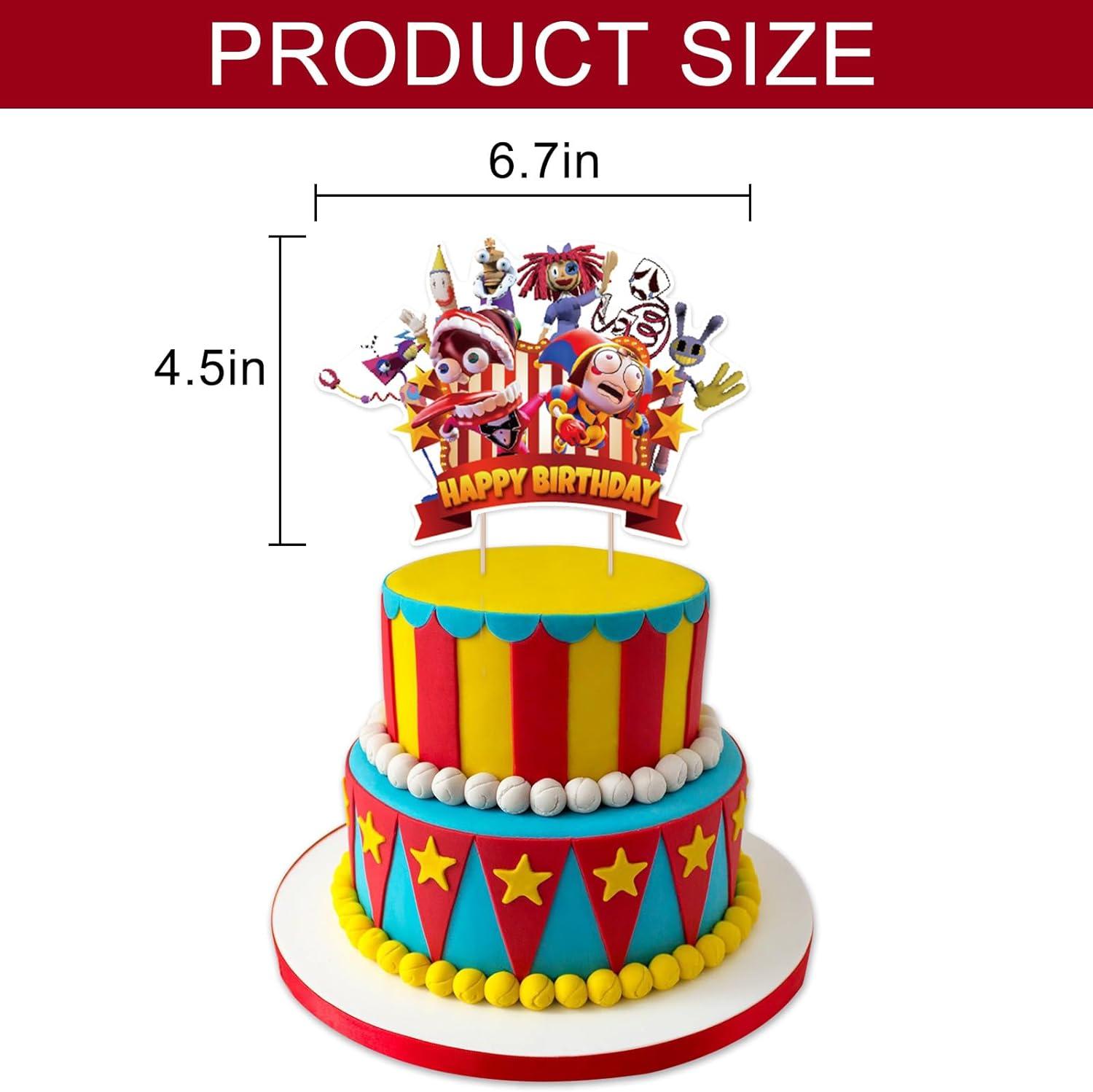 25PCS Amazing Circus Cake Topper Digital Birthday Cake topper Theme ...