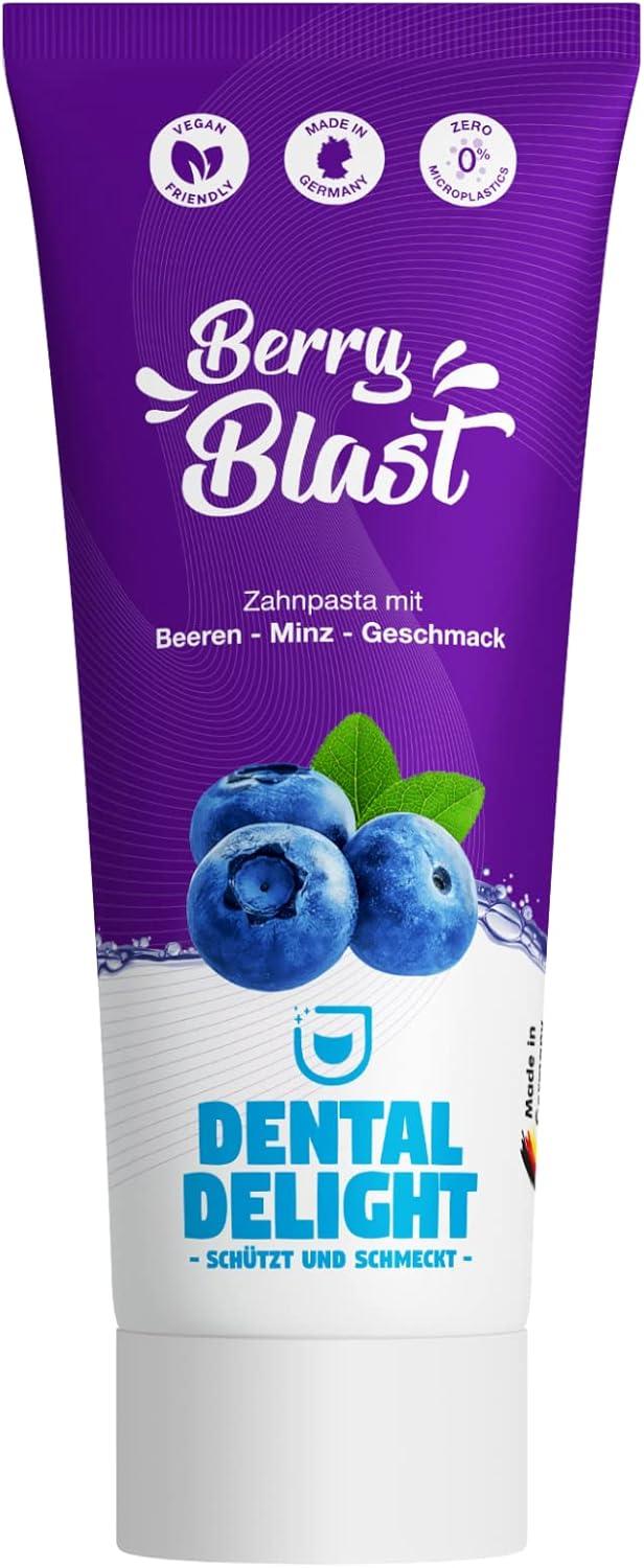 Dental Delight Berry Blast | Vegan Fruity Toothpaste | 4x Blueberry ...