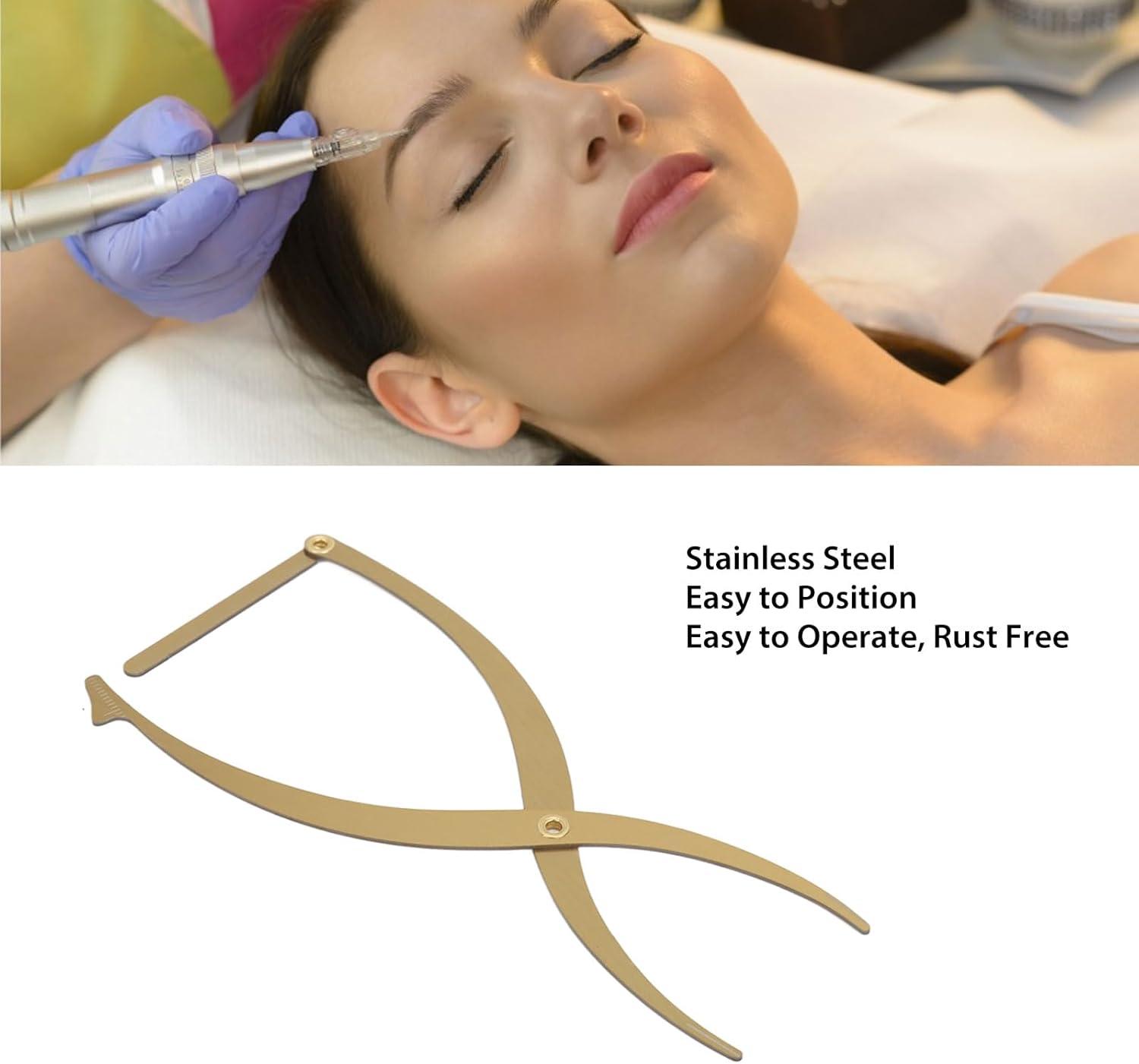 Eyebrow Measuring Ruler 3-Point Positioning Ruler Eyebrow Golden Ratio ...