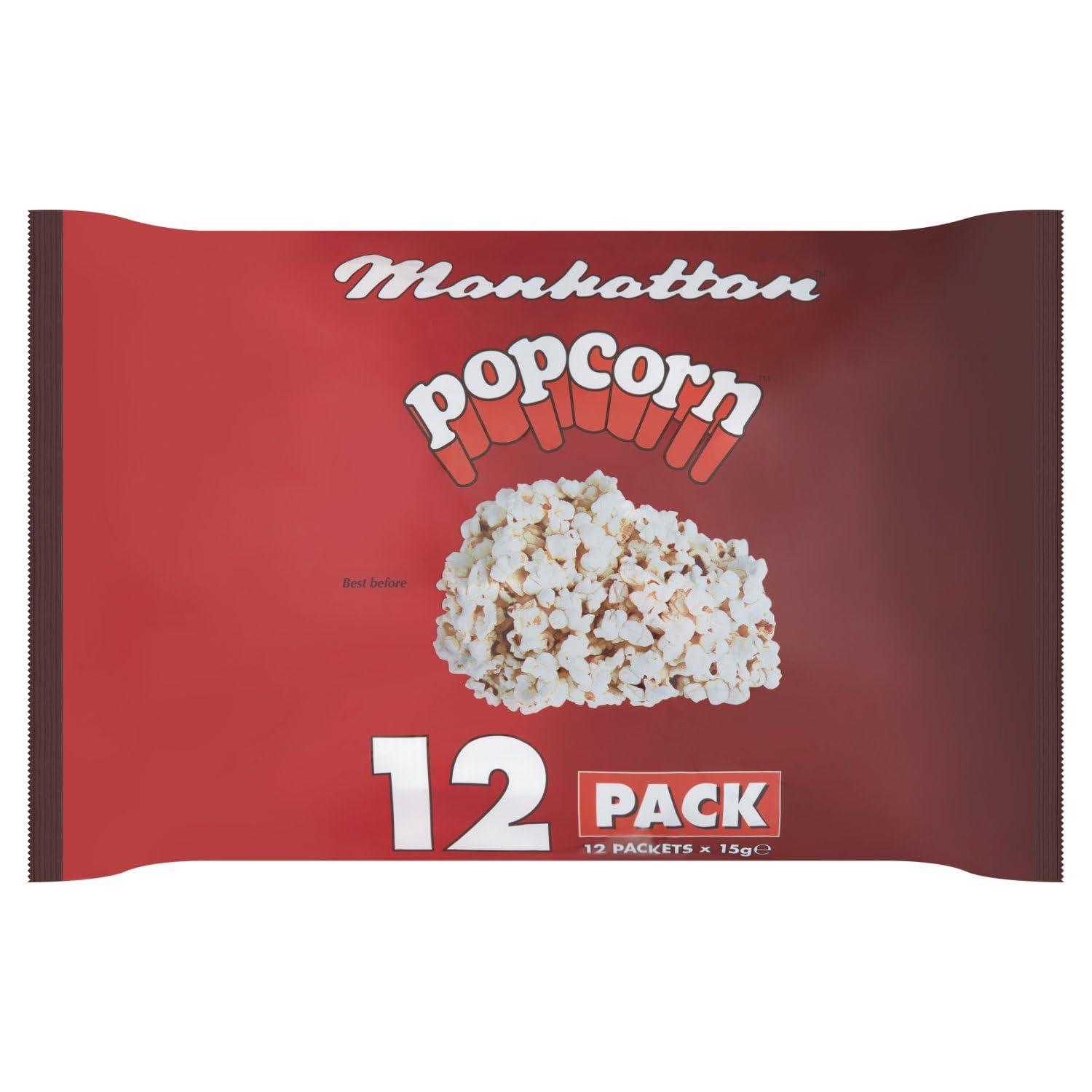 Manhattan Salted Popcorn Bags 12 Pack (180 g) | Buy Now with Express ...
