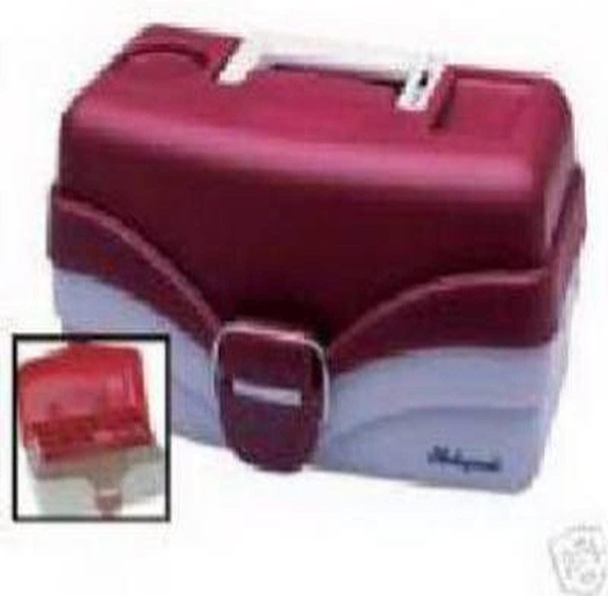 Plano One-Two-Three Tray Tackle Box - Red Metallic/Off White | Buy Now ...