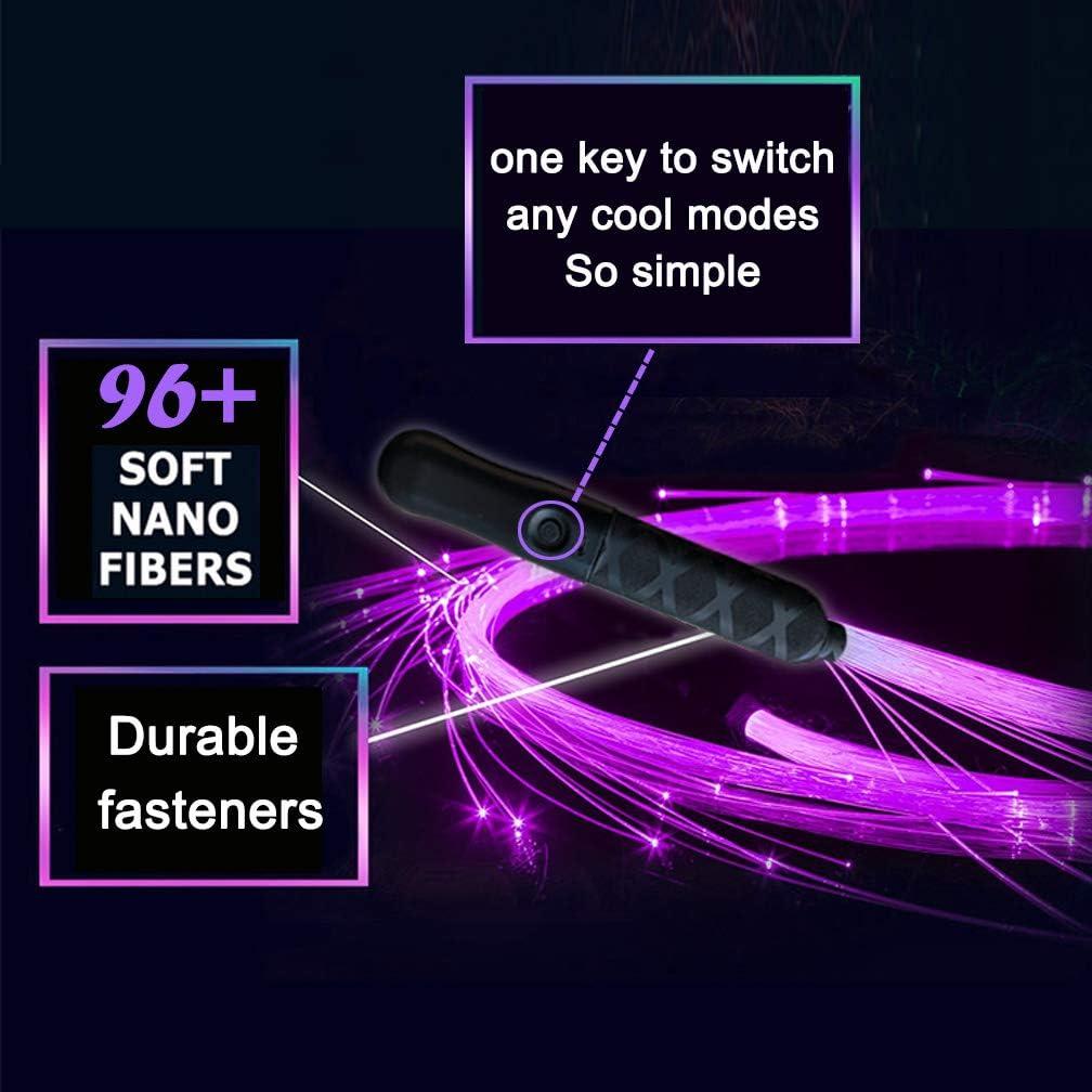 Blueple Rechargeable 6ft Fiber Optic Whip | Multi-Color LED Pixel Whip ...