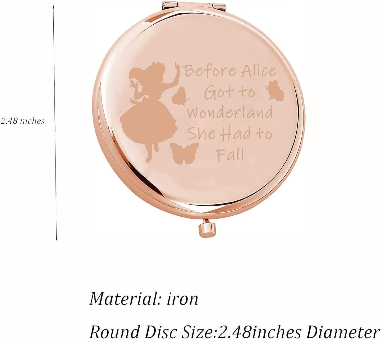 FEELMEM Cartoon Compact Mirror - Alice Inspired Gift Before Alice Got ...