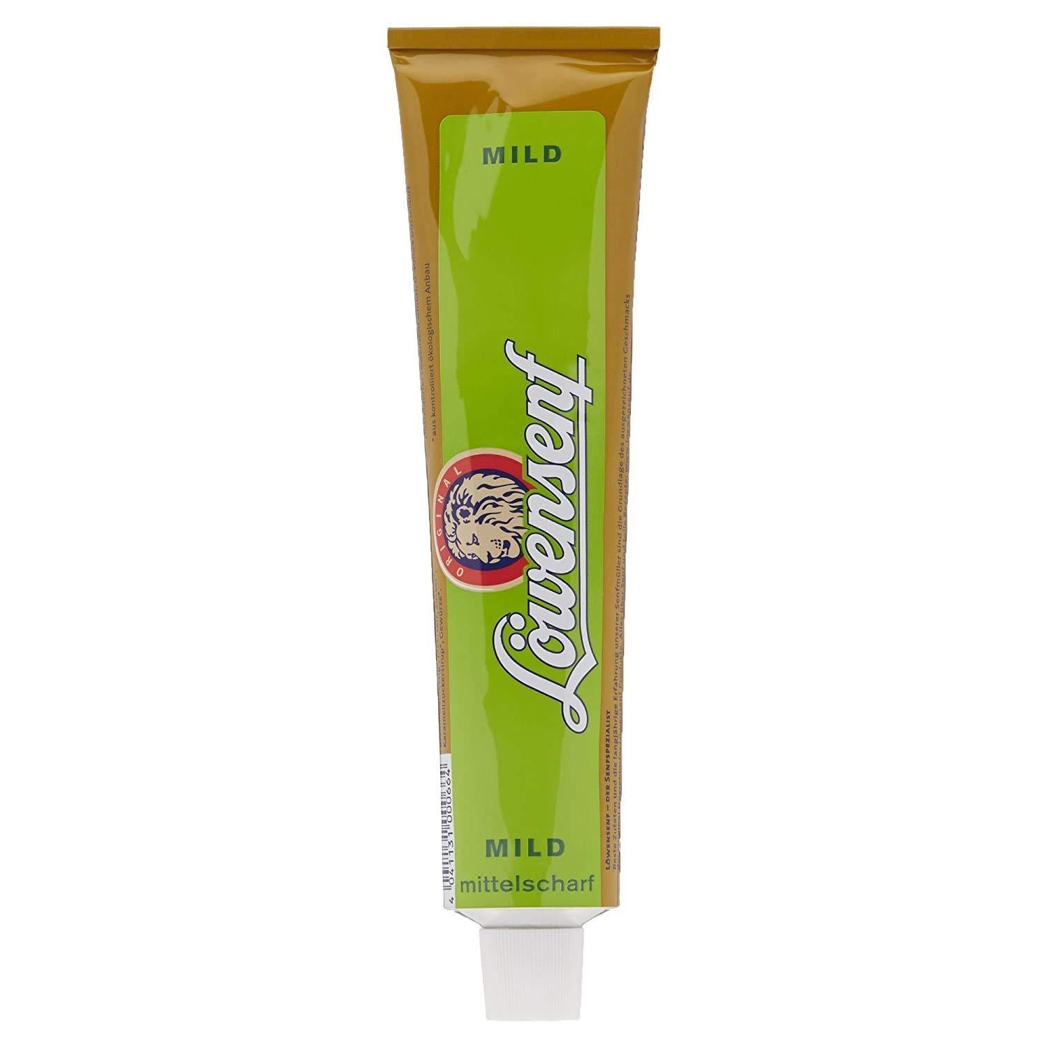 LWENSENF Mild - German Mild Mustard (Tube 200ml / 7 Oz.)