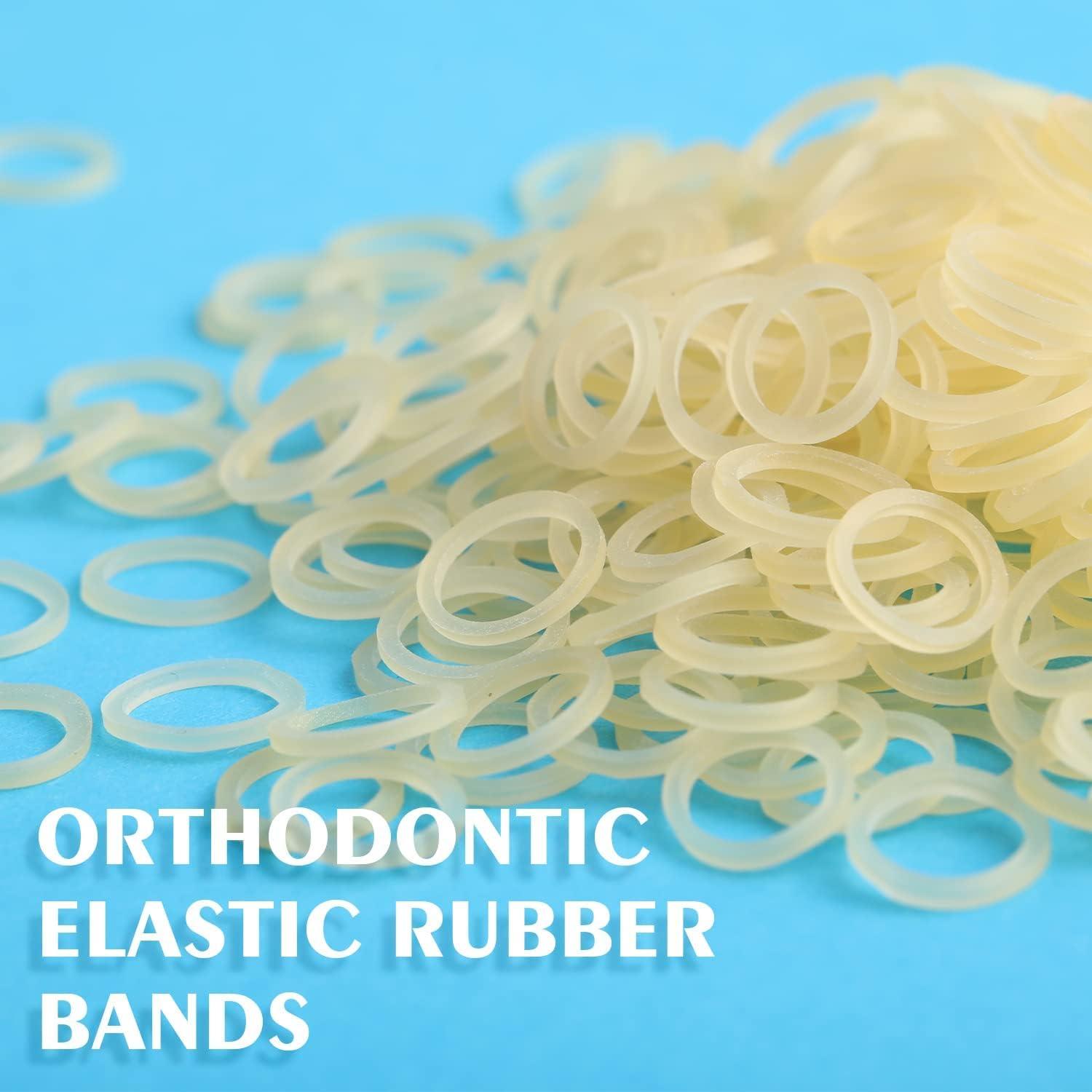 500PC Orthodontic Rubber Bands for Braces - Elastic Teeth Bands & Wax ...