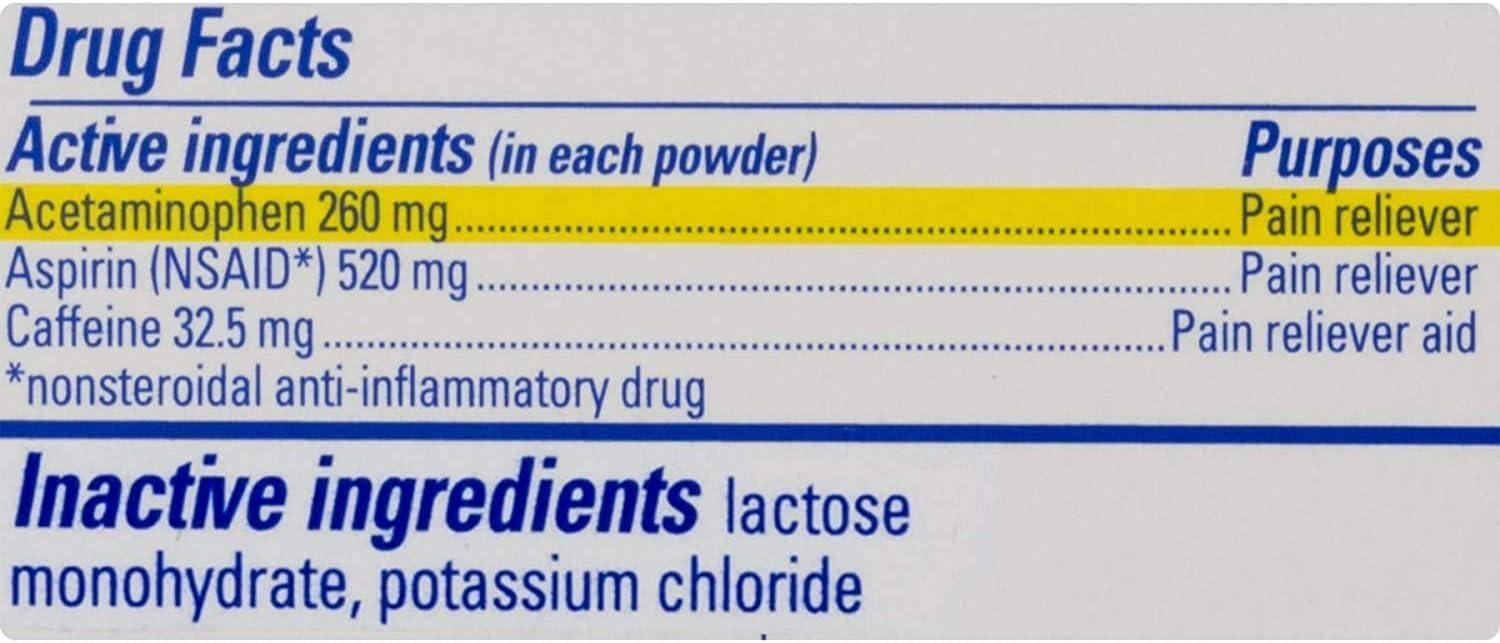 Goody's Extra Strength Headache Powder 50ct - Fast Pain Relief Formula ...
