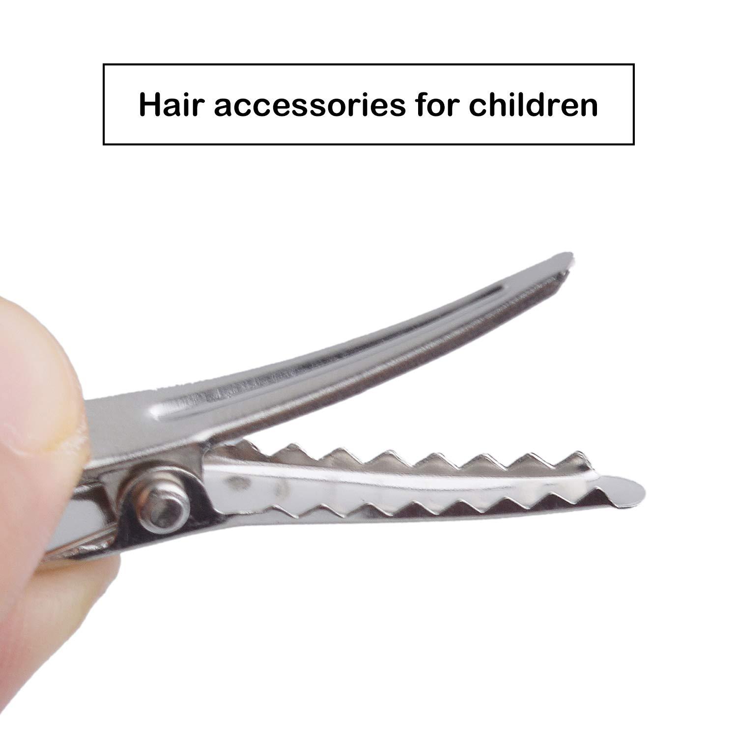 30MM Small Alligator Hair Clips - 100 Piece Silver Metal Pins for Hair ...
