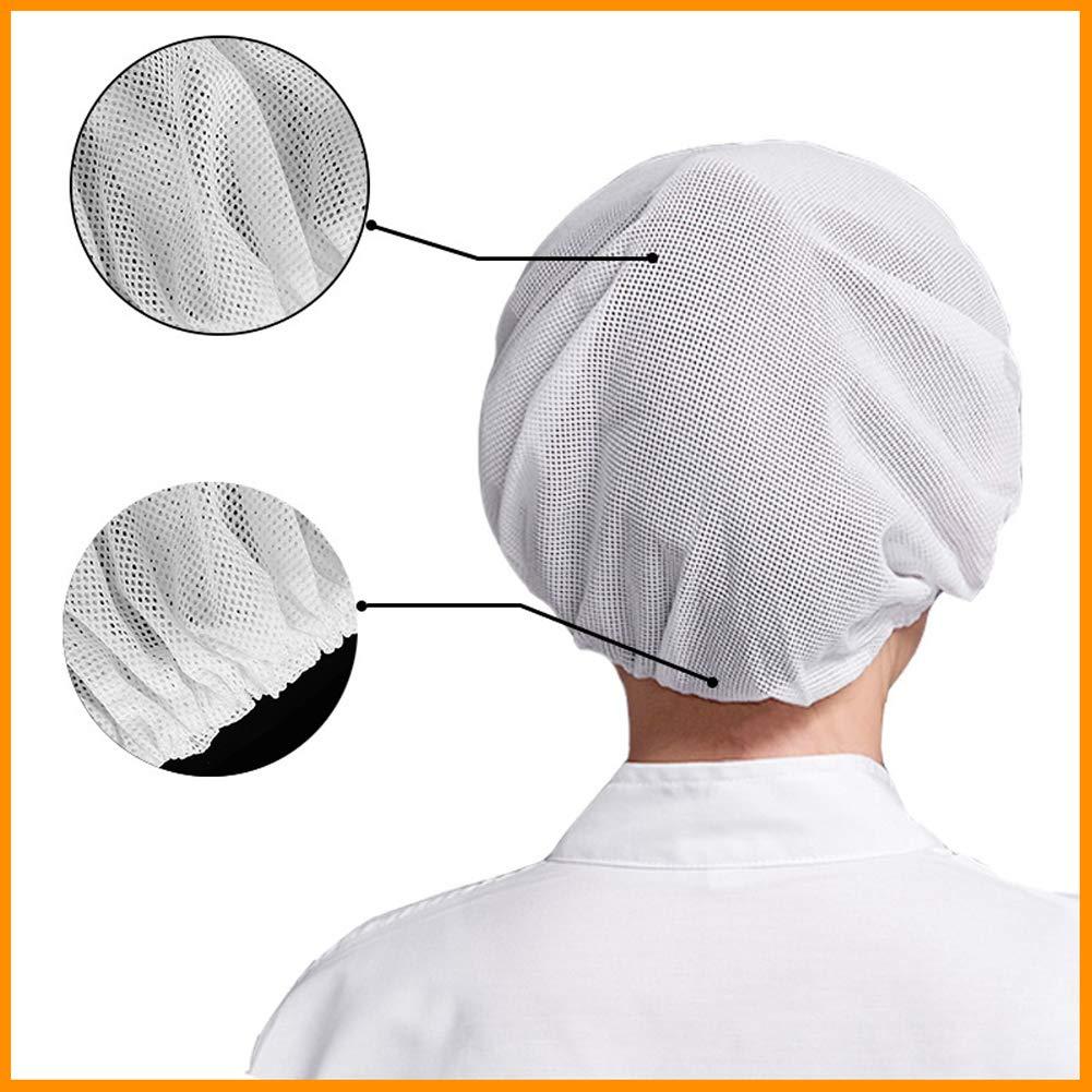 3PCS White Mesh Sleep Caps Bouffant Hair Nets - Women's Protective ...