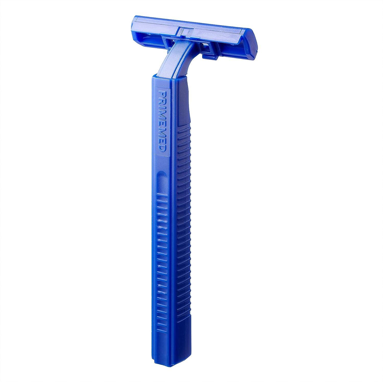 PrimeMed Deluxe Disposable Twin Blade Razors (60 Count) - High Quality ...