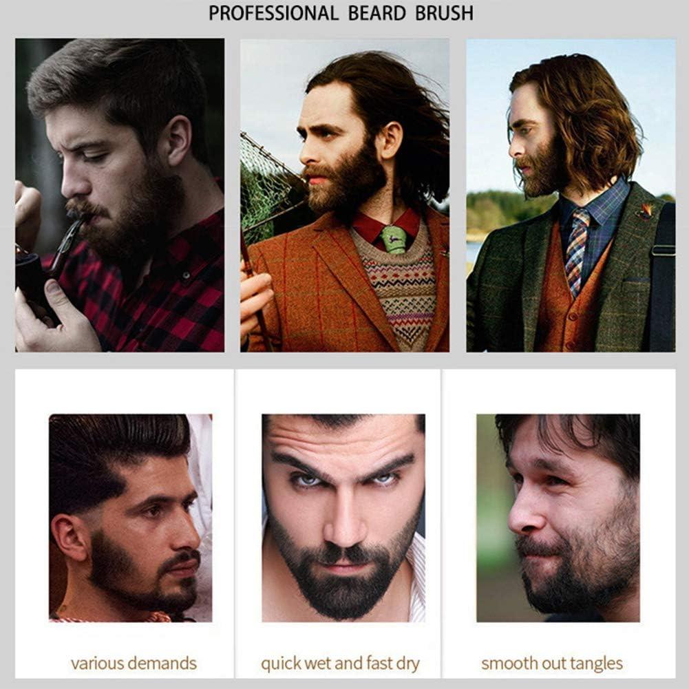 Pocket Beard Brush with Pure Boar Bristles for Healthier Beard - Solid ...