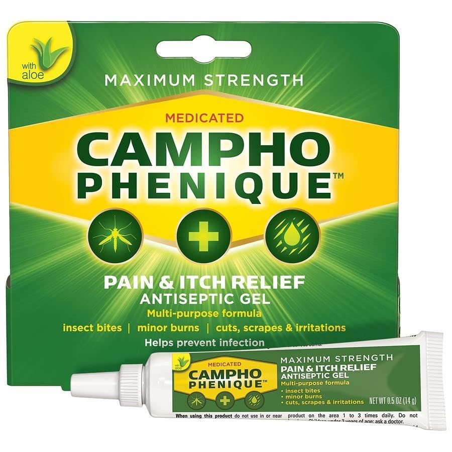 Campho-Phenique Pain & Itch Relief Gel 0.5 oz - Antiseptic Relief | Buy ...