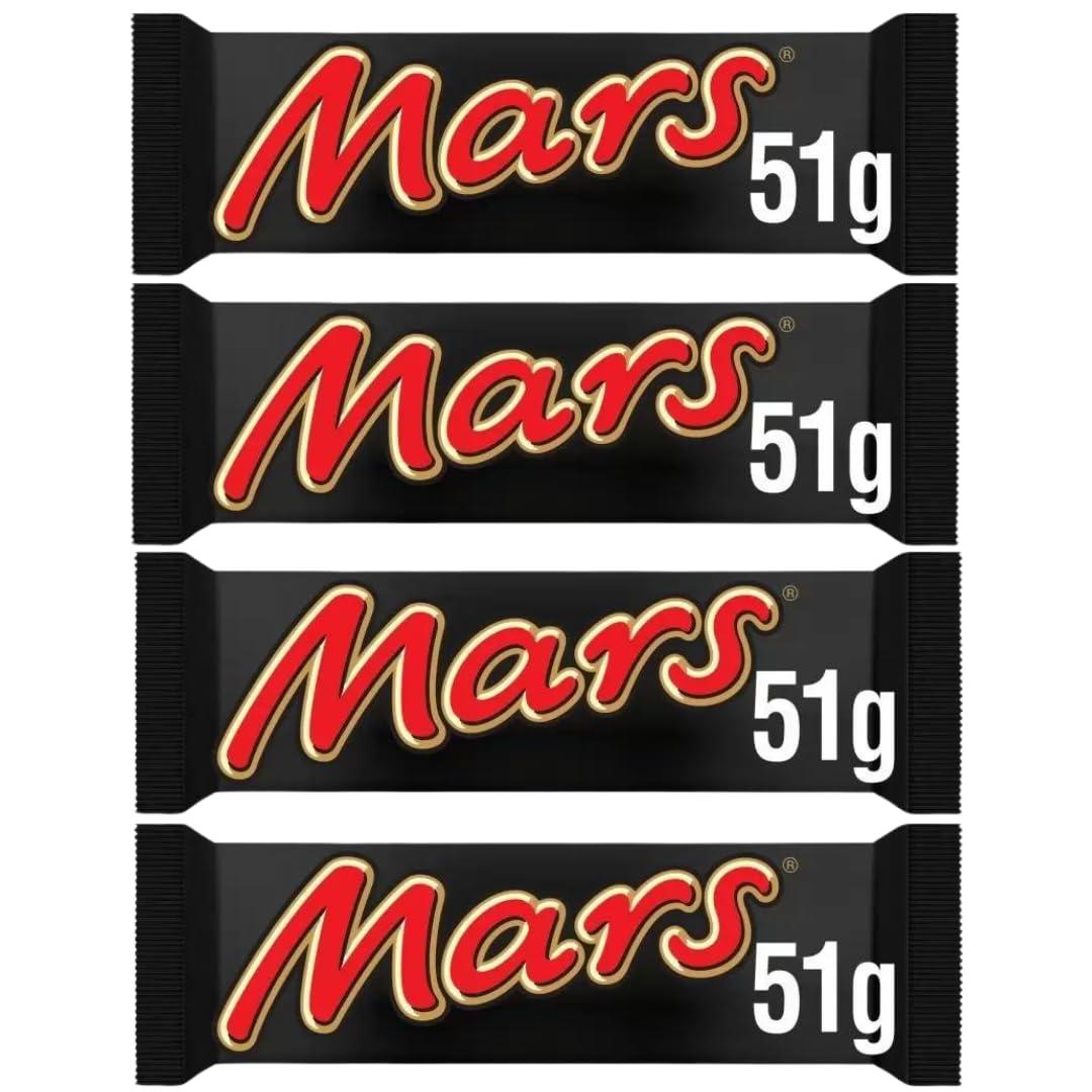 Chocolate Bar Bundle With Mars Chocolate Bars 51g (4 Pack) | Buy Now ...