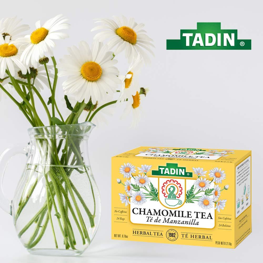 Tadin Manzanilla Chamomile Tea 24 ct - Pack of 2 | Soothing Herbal Tea ...