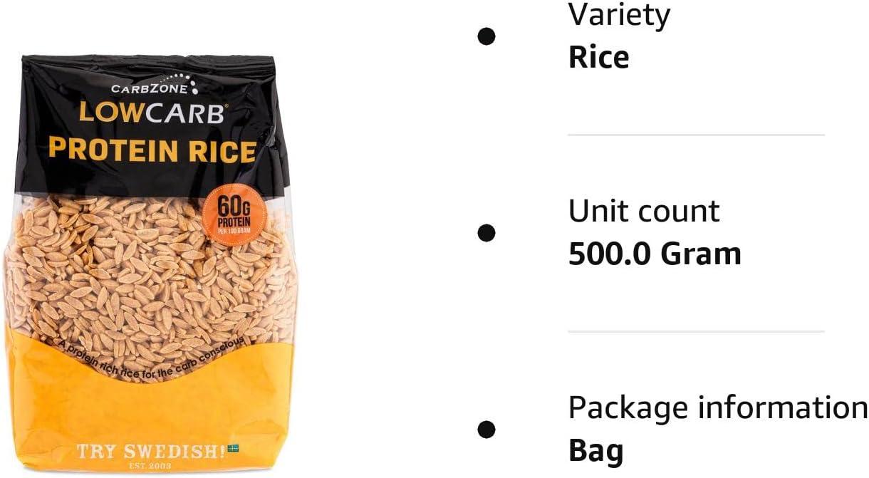 CarbZone High Protein Rice 500g - Low Carb & Protein-Rich Healthy ...
