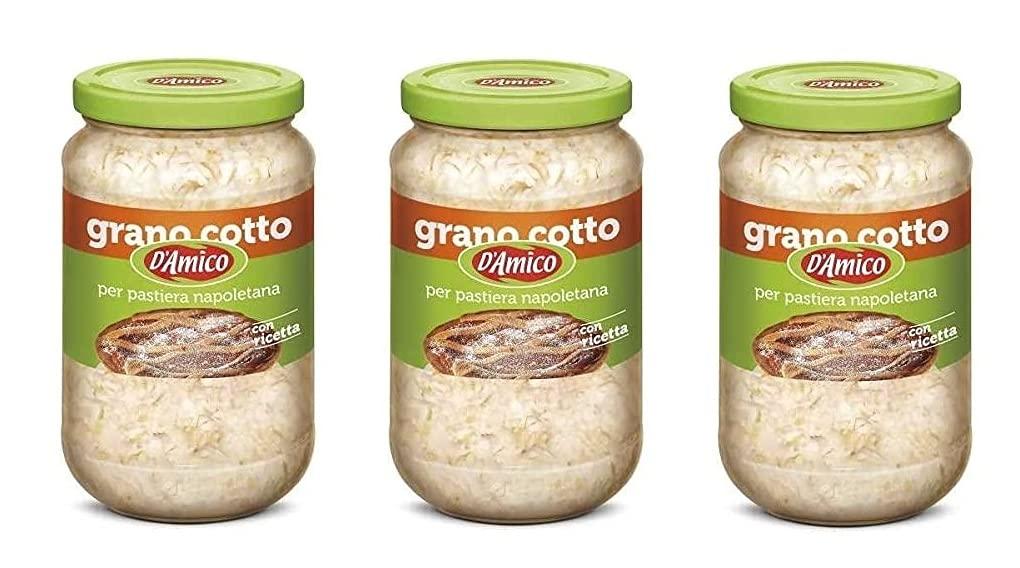 D'amico Grano Cotto per Pastiera Napoletana 580 g Cooked Italian Wheat ...