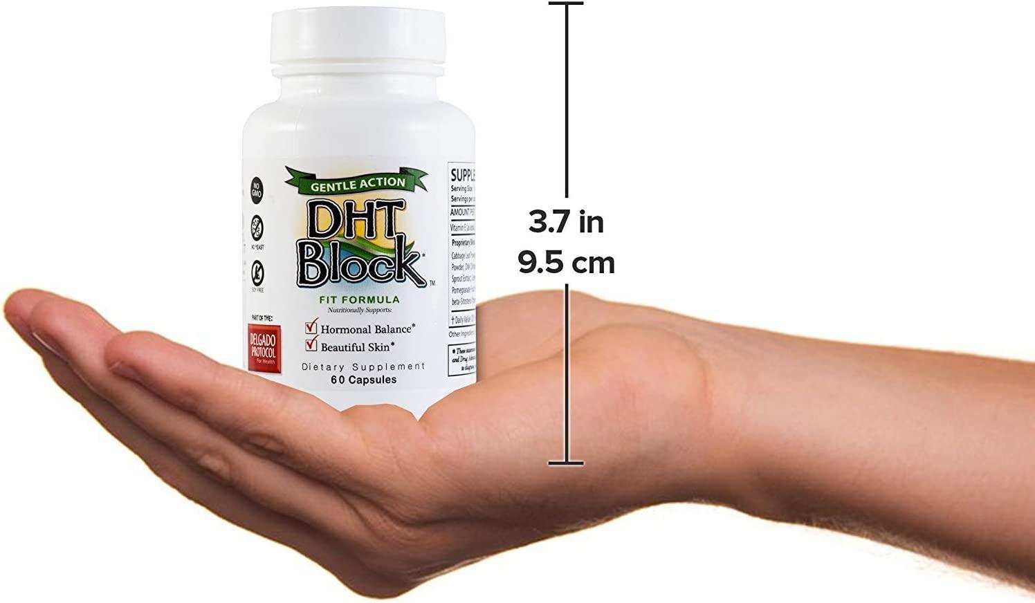 DHT Block (2 Pack - 120 Capsules) - Natural Supplement for Skin, Acne ...