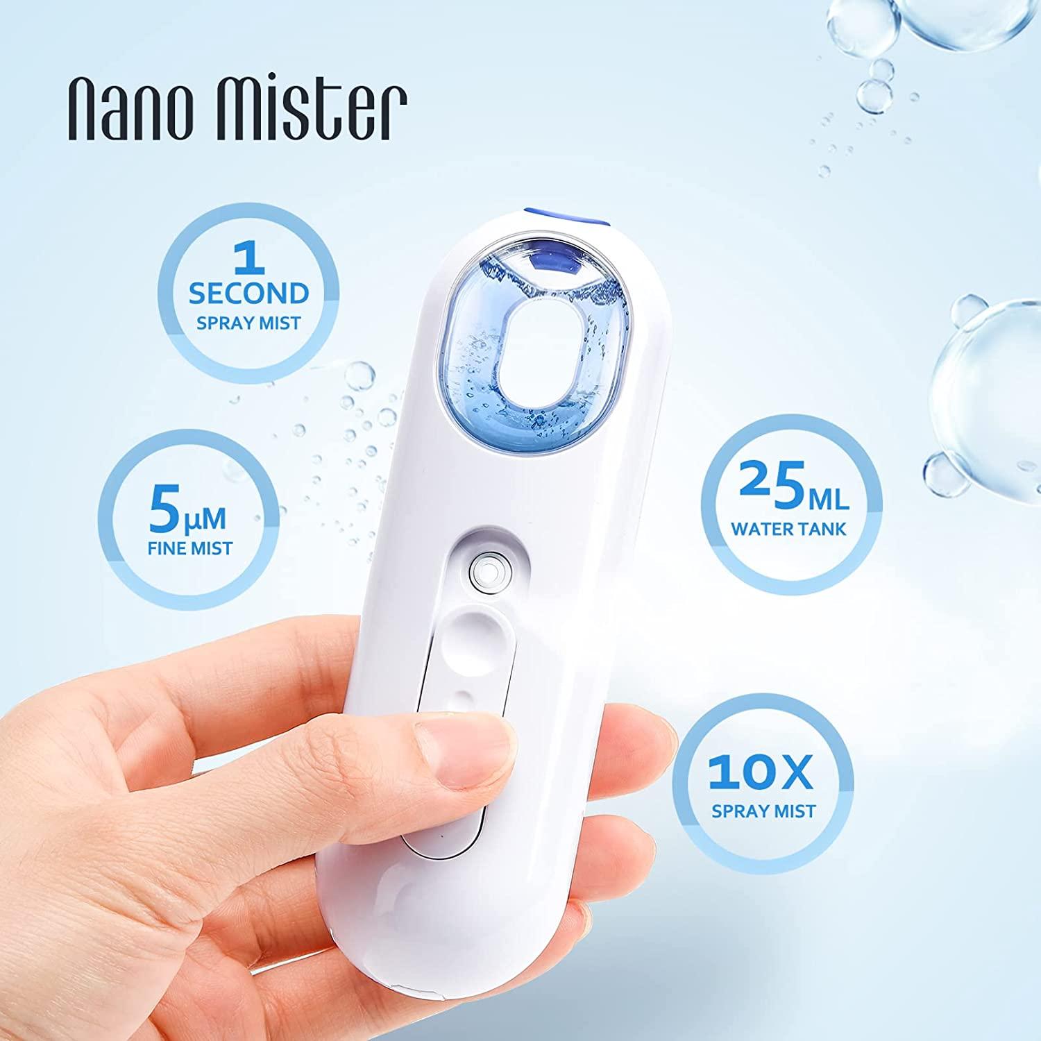 Nano Mister - Portable Facial Steamer & Hydrating Face Sprayer ...