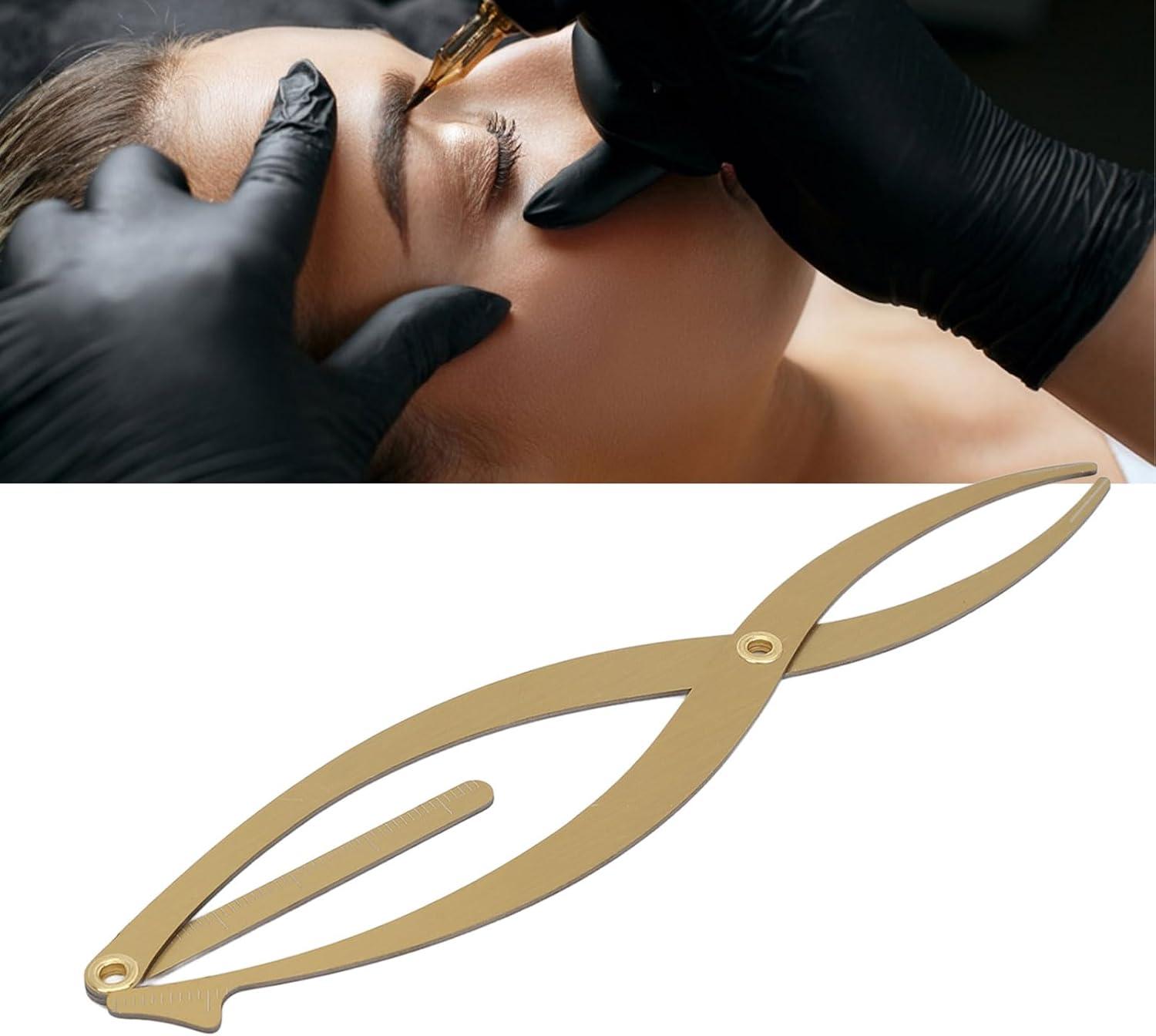 Eyebrow Measuring Ruler 3-Point Positioning Ruler Eyebrow Golden Ratio ...