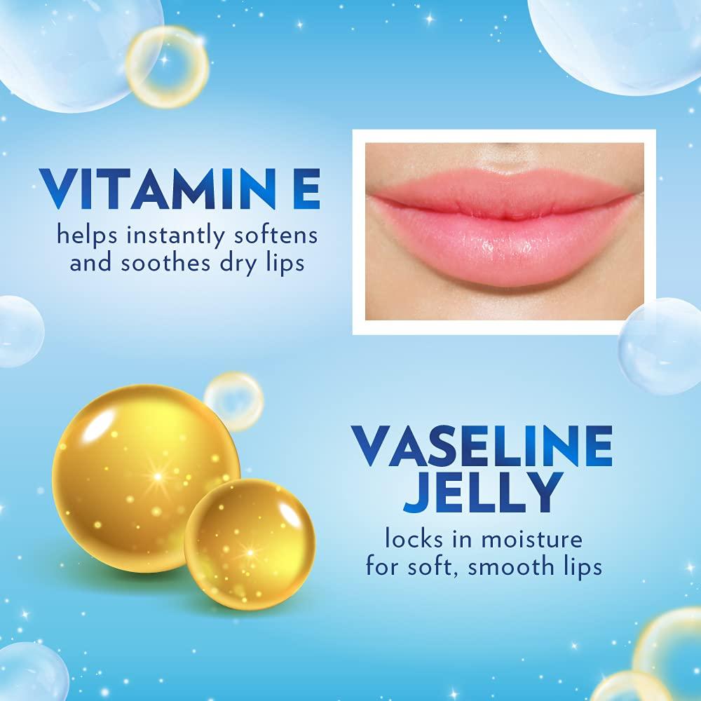 Vaseline Lip Therapy Stick - Original Petroleum Jelly Balm (4 Pack, 4.8g each) for Soft Lips ...