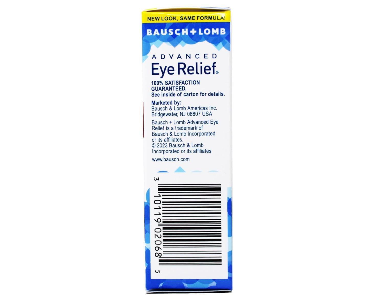 Bausch + Lomb Advanced Eye Relief Drops - Maximum Redness & Dry Eye ...