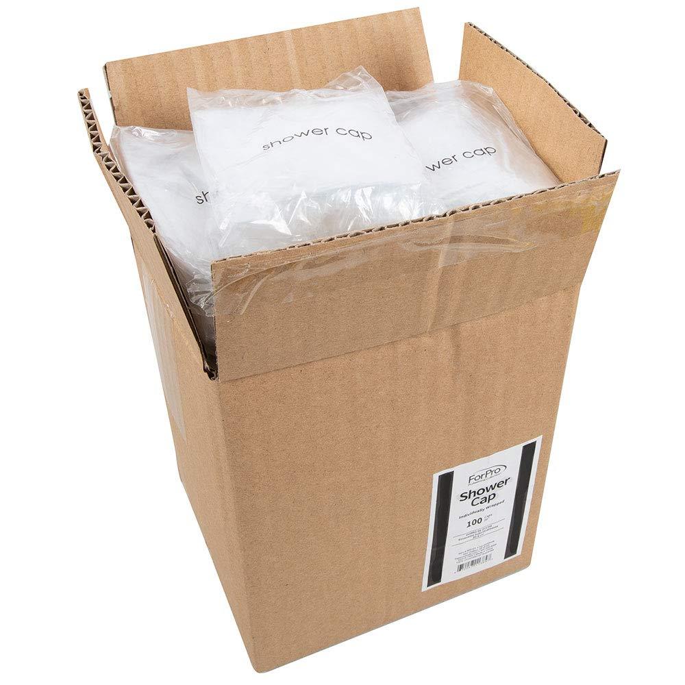 ForPro Disposable Shower Cap 100-Count - Individually Wrapped ...
