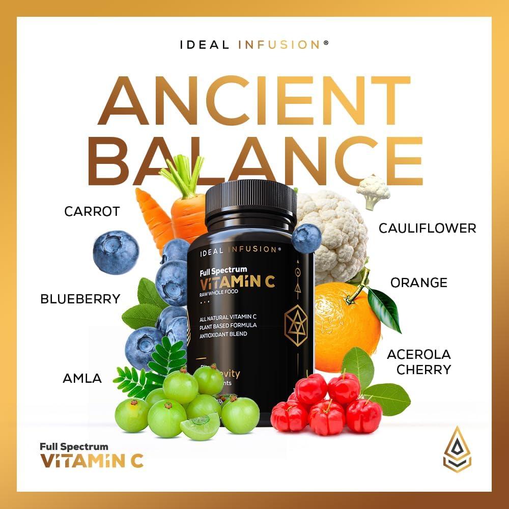 Ideal Infusion Raw Whole Food Vitamin C Complex - Plant Based ...