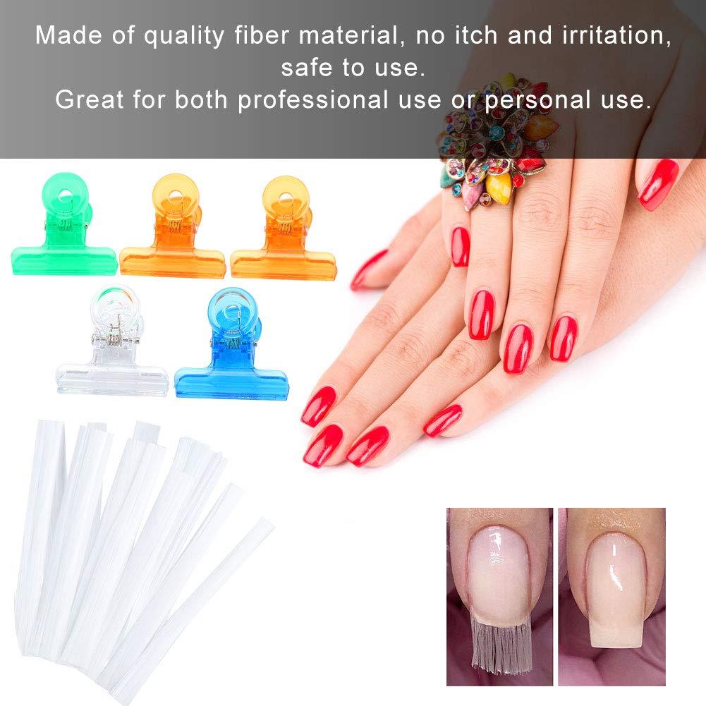 Nail Extension Kit with Tips & Manicure Clips - Professional Nail ...