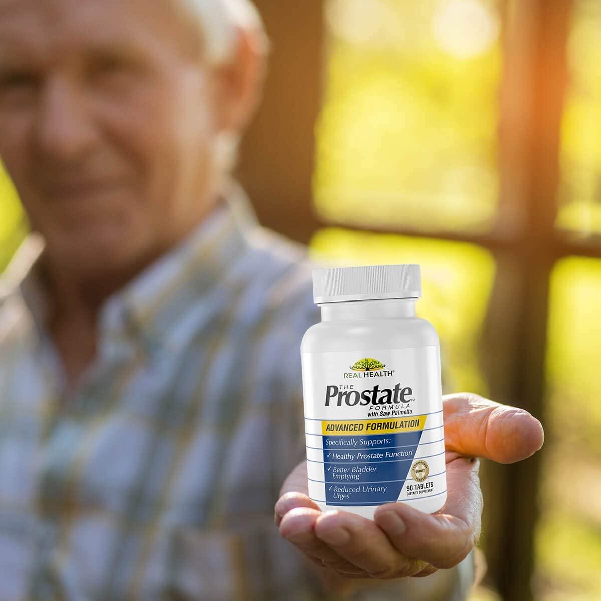 Real Health Prostate Formula with Saw Palmetto - 90 Tablets for Optimal ...