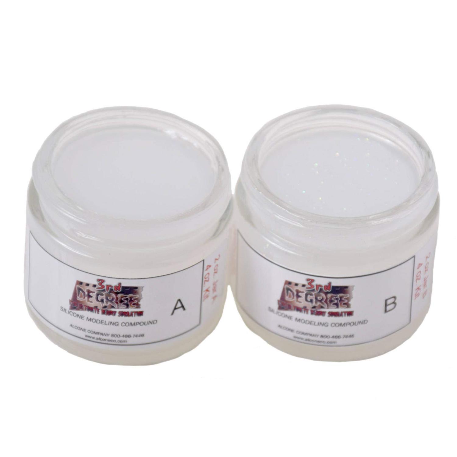 3rd Degree Silicone Molding Compound 4oz - Clear Scar Prosthetic SFX ...