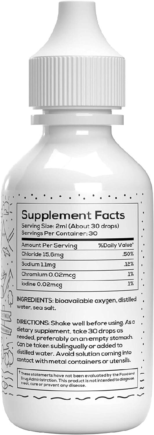 Wild Oxygen Mineral Supplement Liquid Formula - 2 oz Oxygen Boost Drops ...