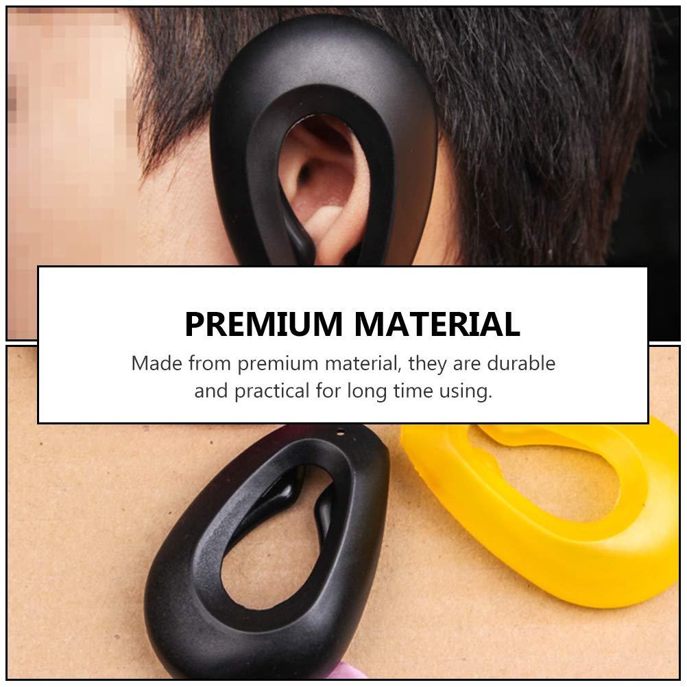 2 Pairs Black Hair Dyeing Earmuffs Protector Hair Coloring Ear Covers