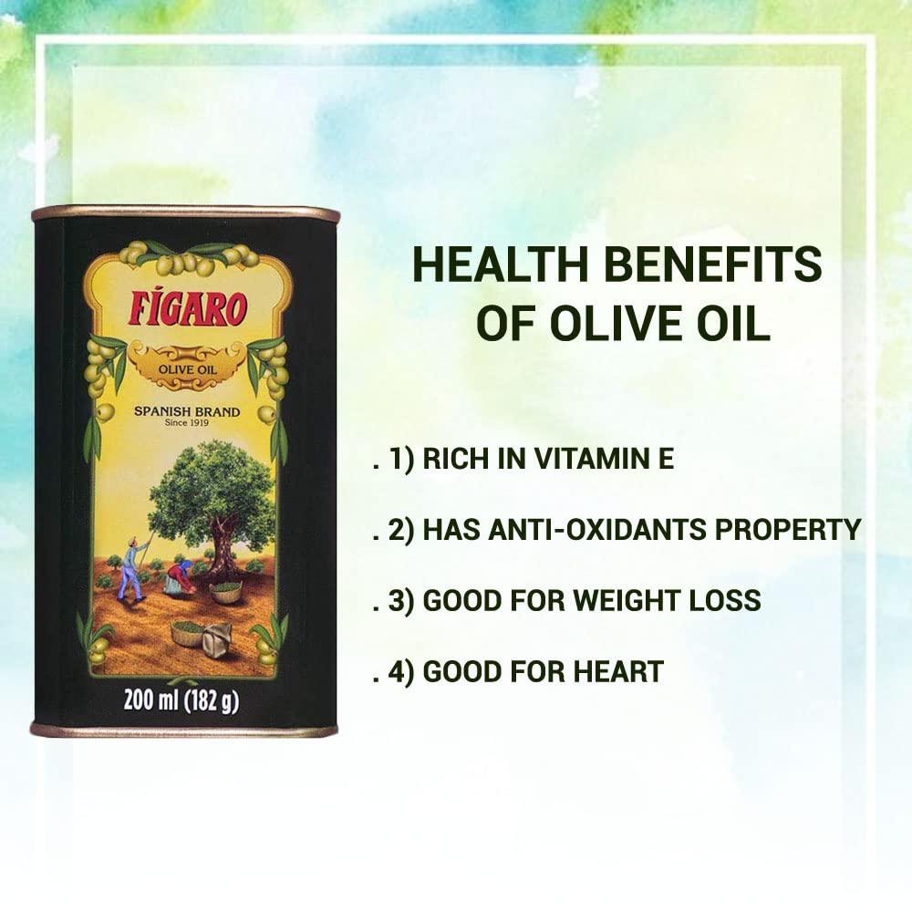 Figaro Olive Oil 200ml | Pack of 2 - Premium Quality Cooking Oil