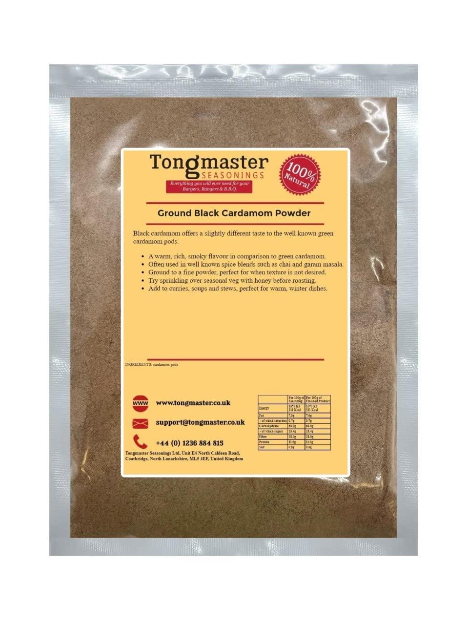 Premium Ground Black Cardamom Powder - 50g | Pure and Aromatic | Buy ...