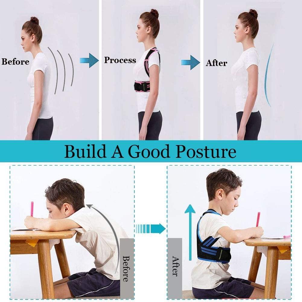 Kids & Teens Posture Corrector - Effective Upper Back Brace for Boys ...