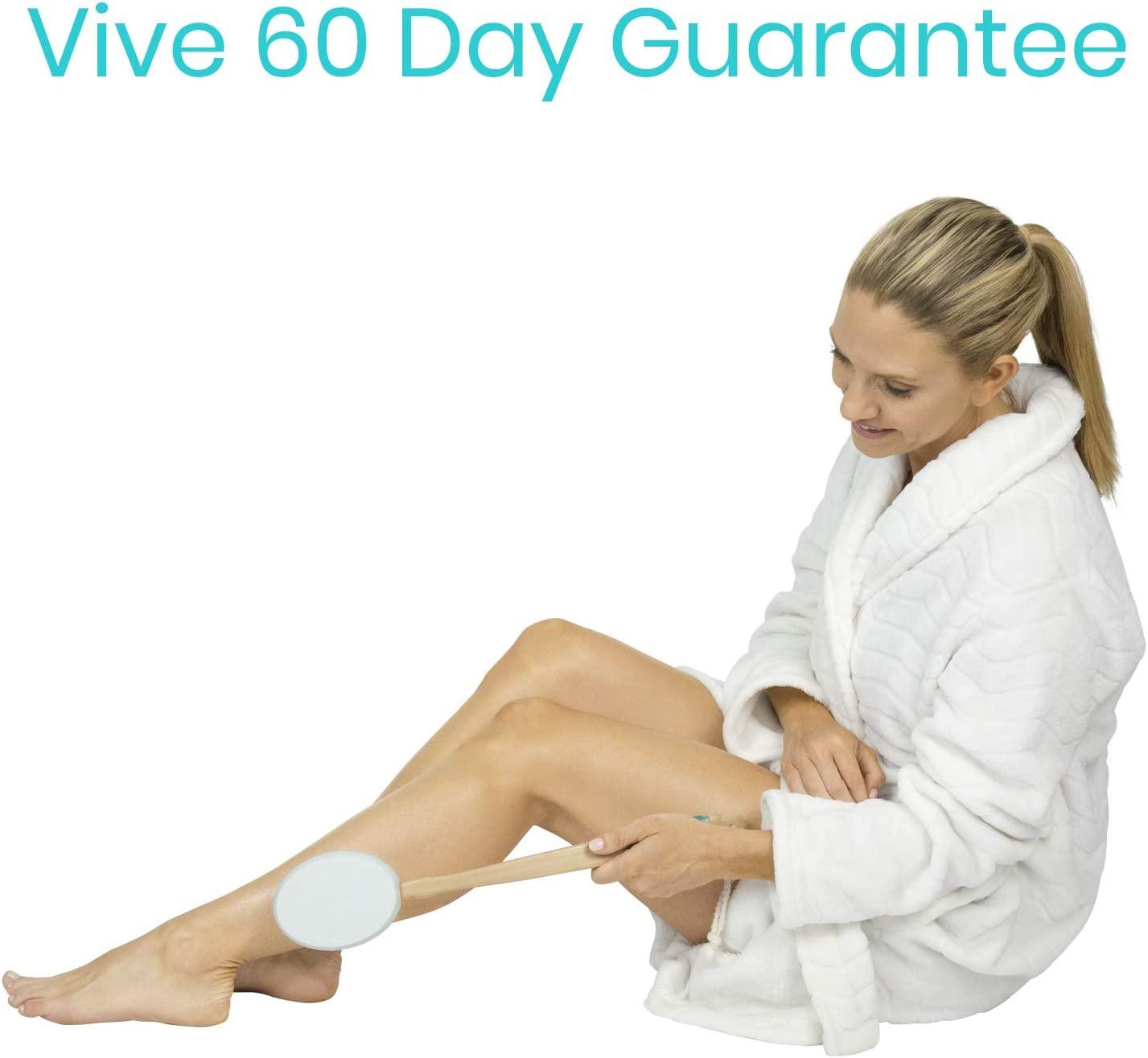 Vive Lotion Applicator Replacement Pads (6 Pack) - Long Reach Handle ...