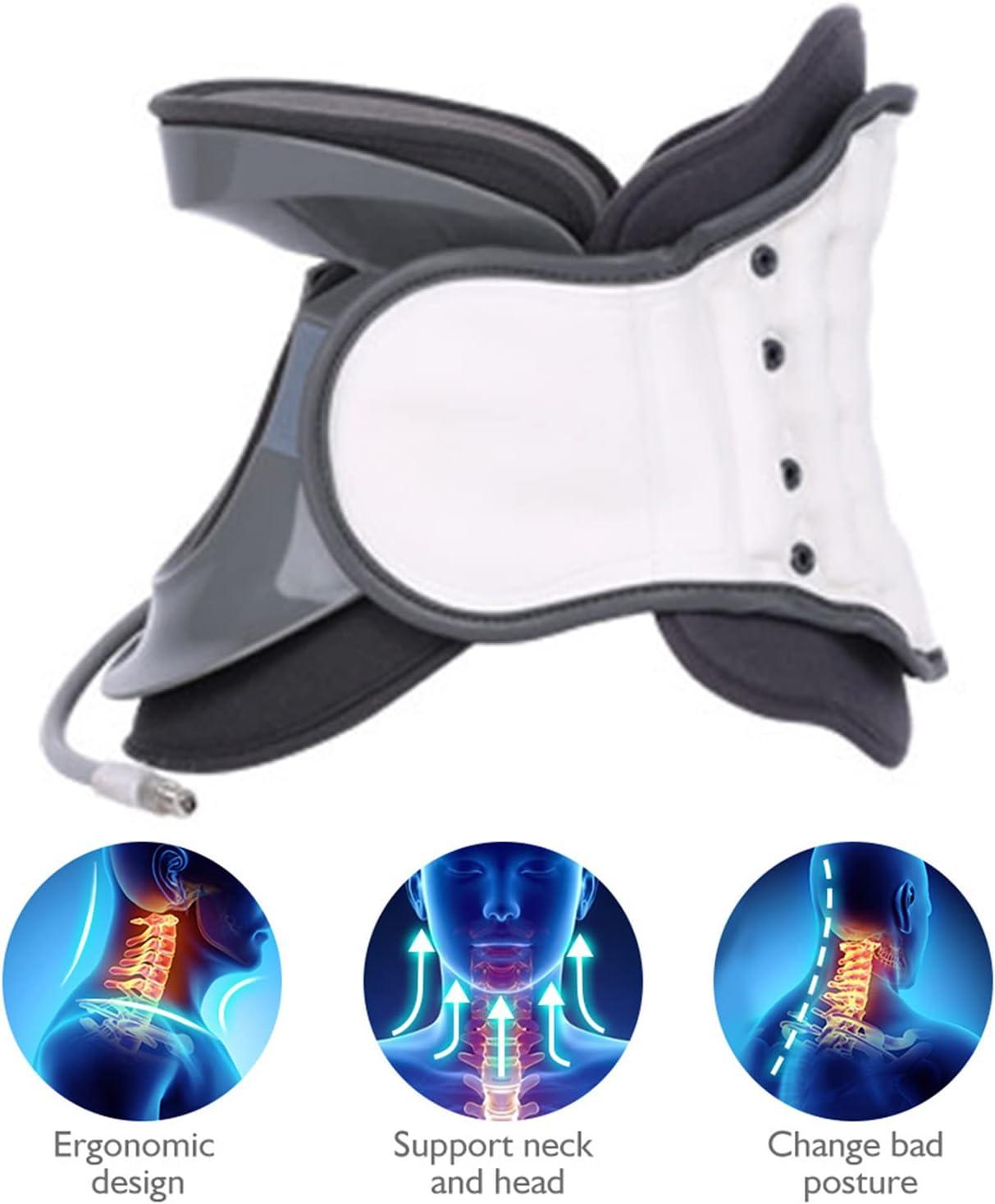 Inflatable Neck Support Device | Adjustable Cervical Traction Collar ...