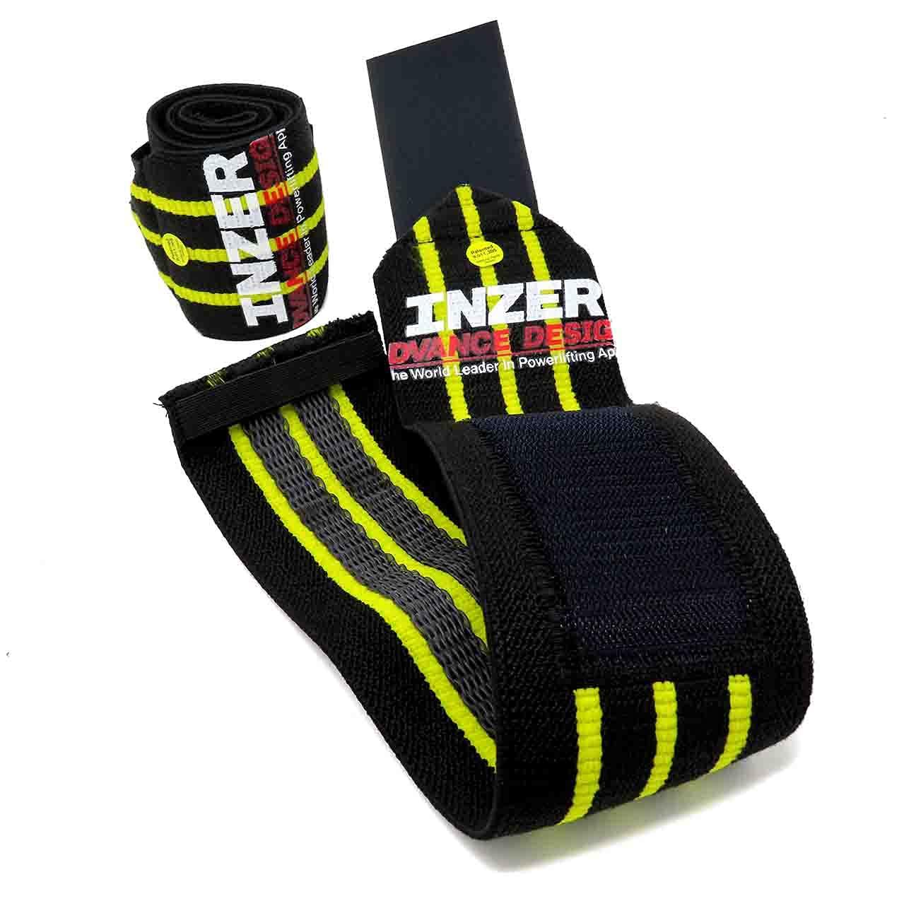Inzer Gripper Wrist Wraps (Pair) - Yellow Large 36 - Powerlifting ...