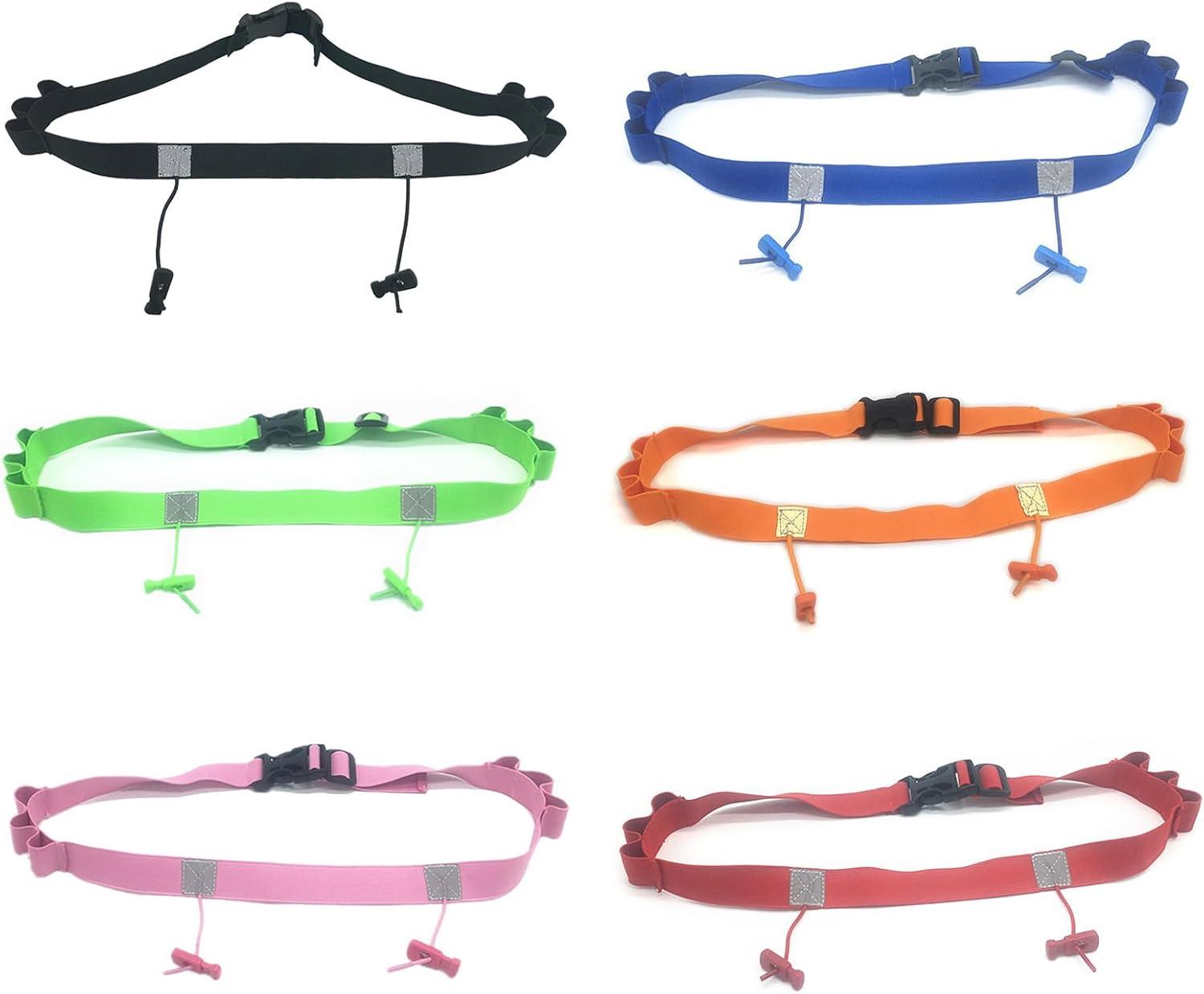 Premium Running Number Belt with Gel Reflex Strips Ideal for Cycling ...