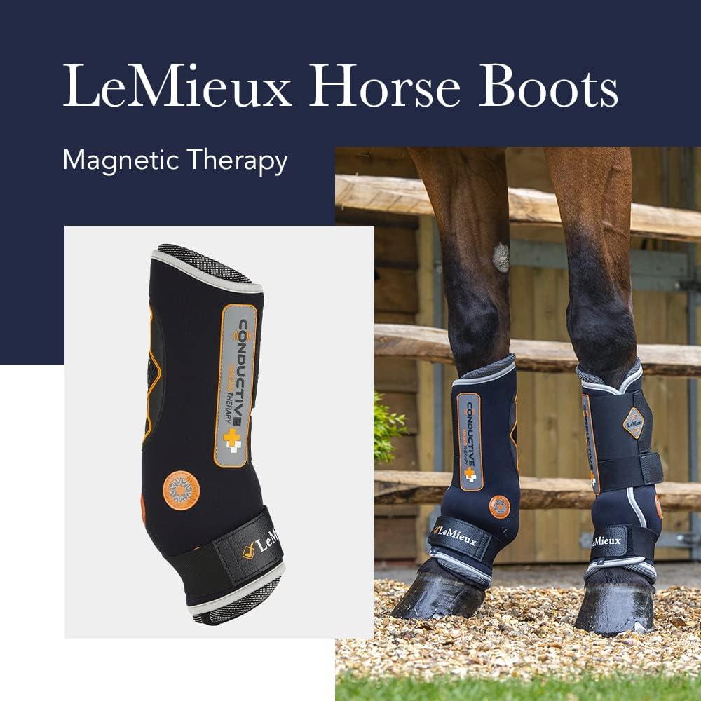 LeMieux Conductive Magno Horse Boots - M Black - Magnetic Therapy ...