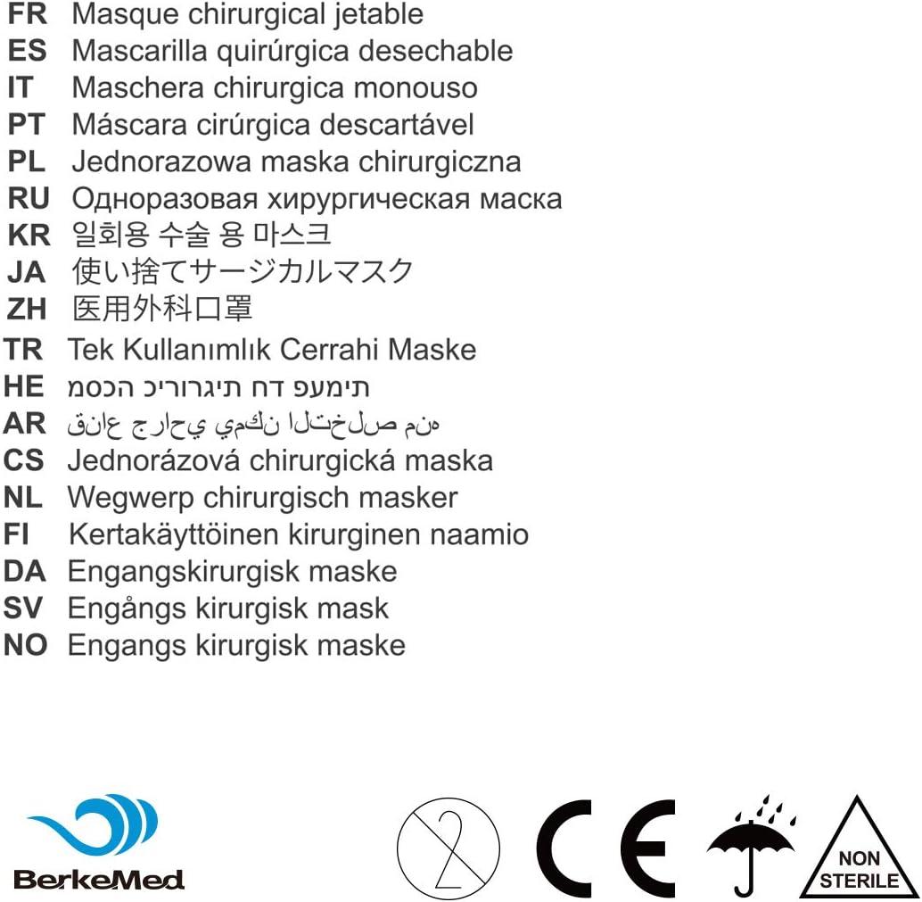 Buy EN 14683 Type IIR Surgical Masks - 50 Pack | International Shipping ...