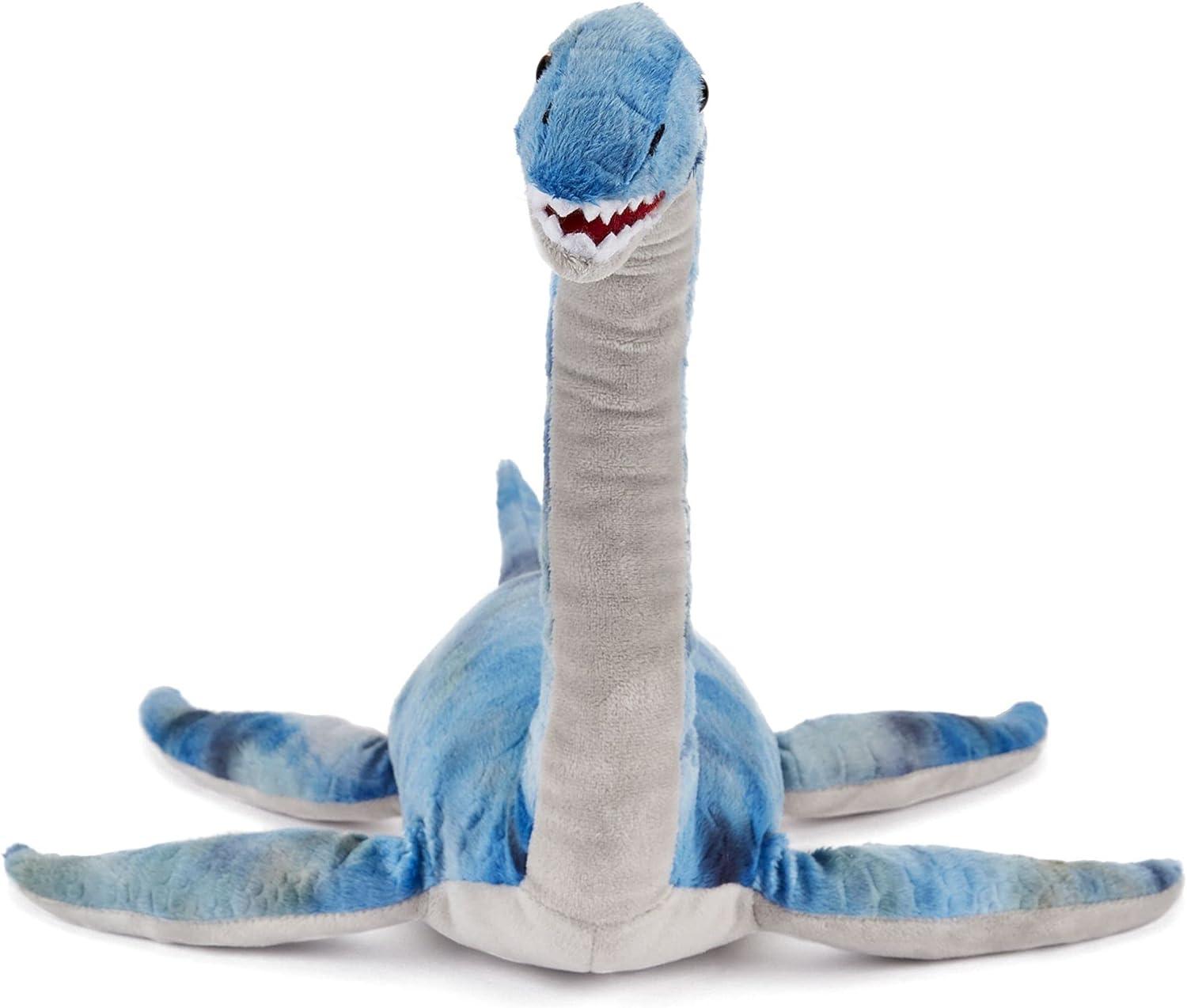 Zappi Co Plush Plesiosaur Dinosaur Stuffed Toy - 31cm - Safari Animals ...