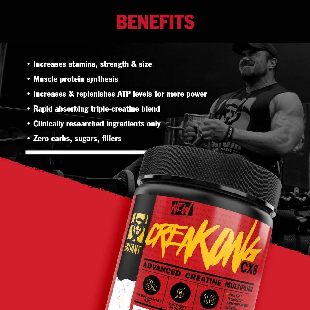 MUTANT CREAKONG CX8 - Advanced Creatine Multiplier & Amino Acid ...