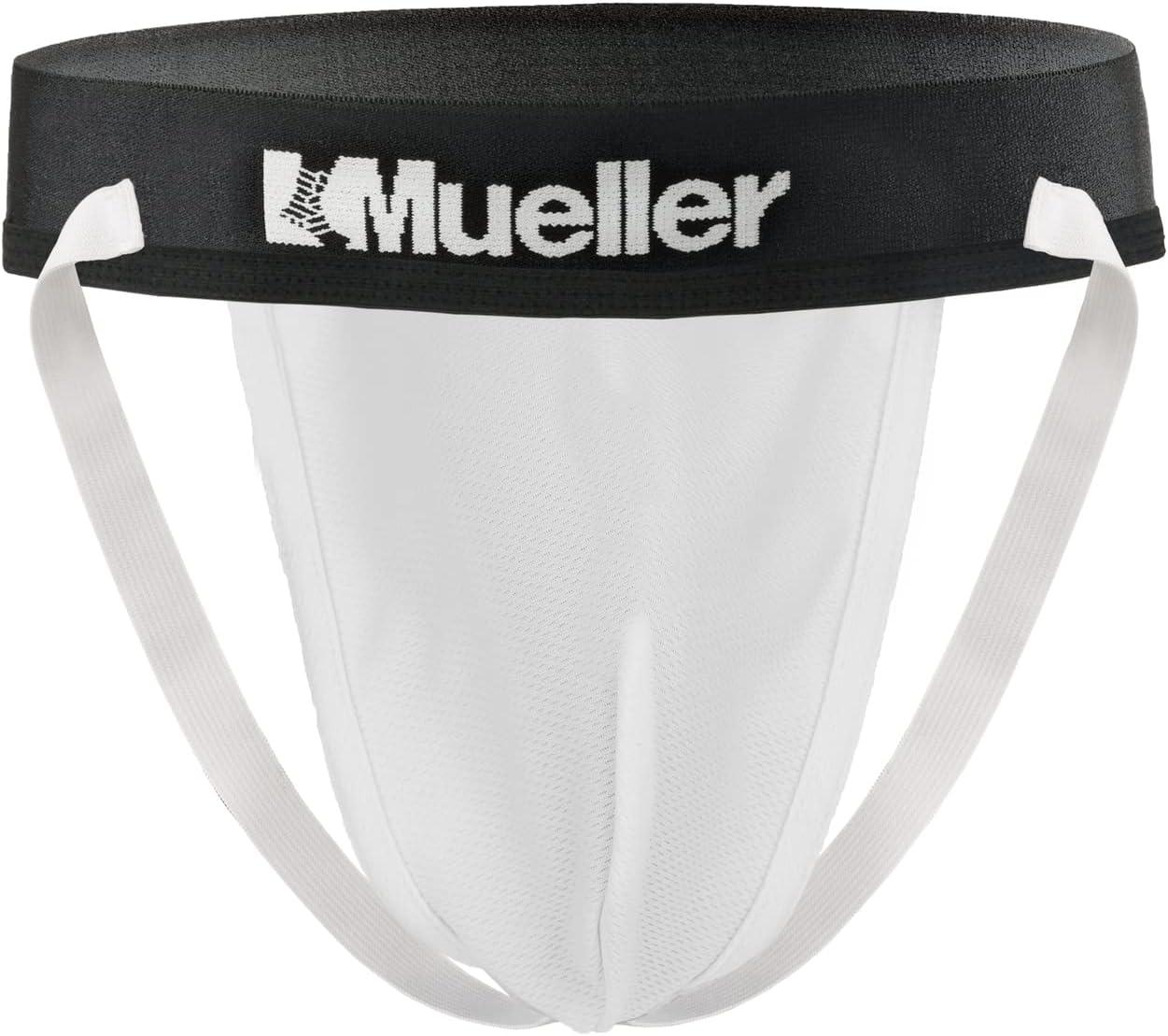 Mueller Sports Athletic Supporter with Flex Shield Cup - White/Gray ...