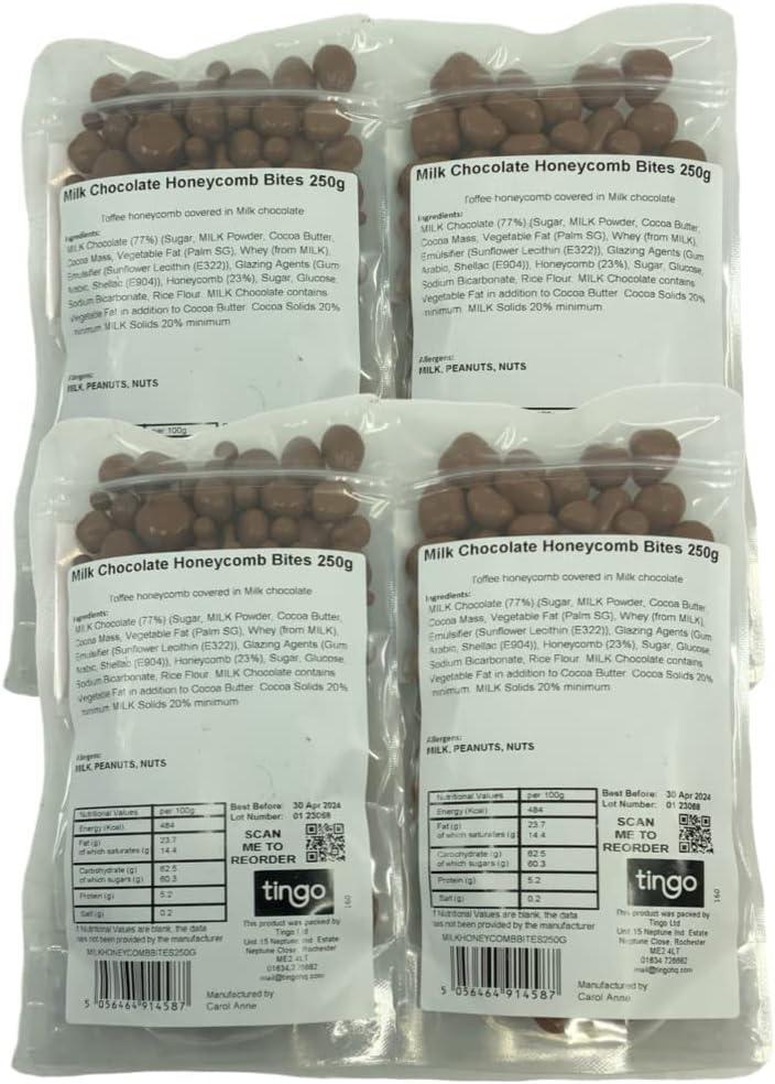 Milk Chocolate Coated Honeycomb Bites 1 Kilo Bag | Buy Now with Express ...