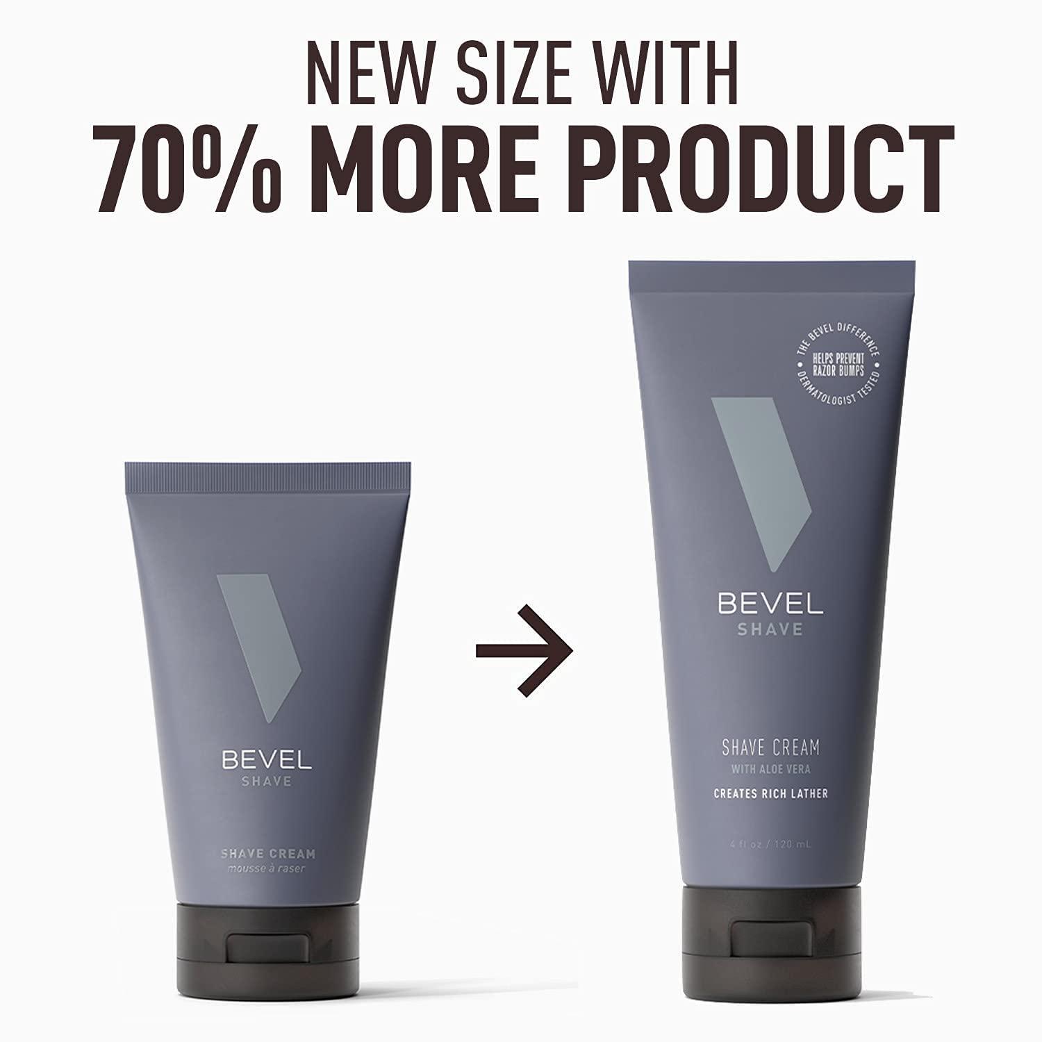 Bevel Men's Shaving Cream - Moisturizing Vitamin E & Aloe-Vera Formula ...