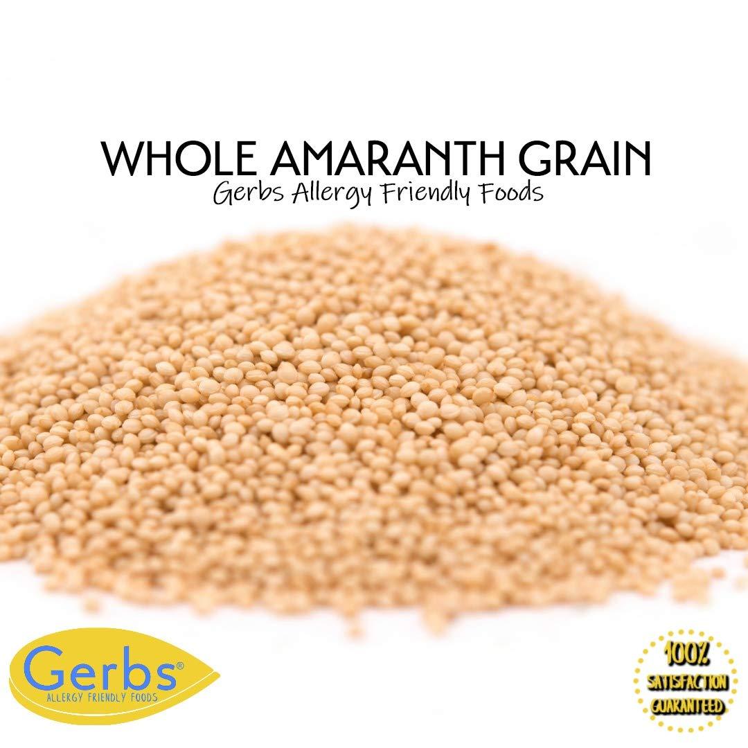 GERBS White Amaranth Grain 2 LBS. Premium Grade | Top 14 Food Allergy Free NON GMO | Freshly ...