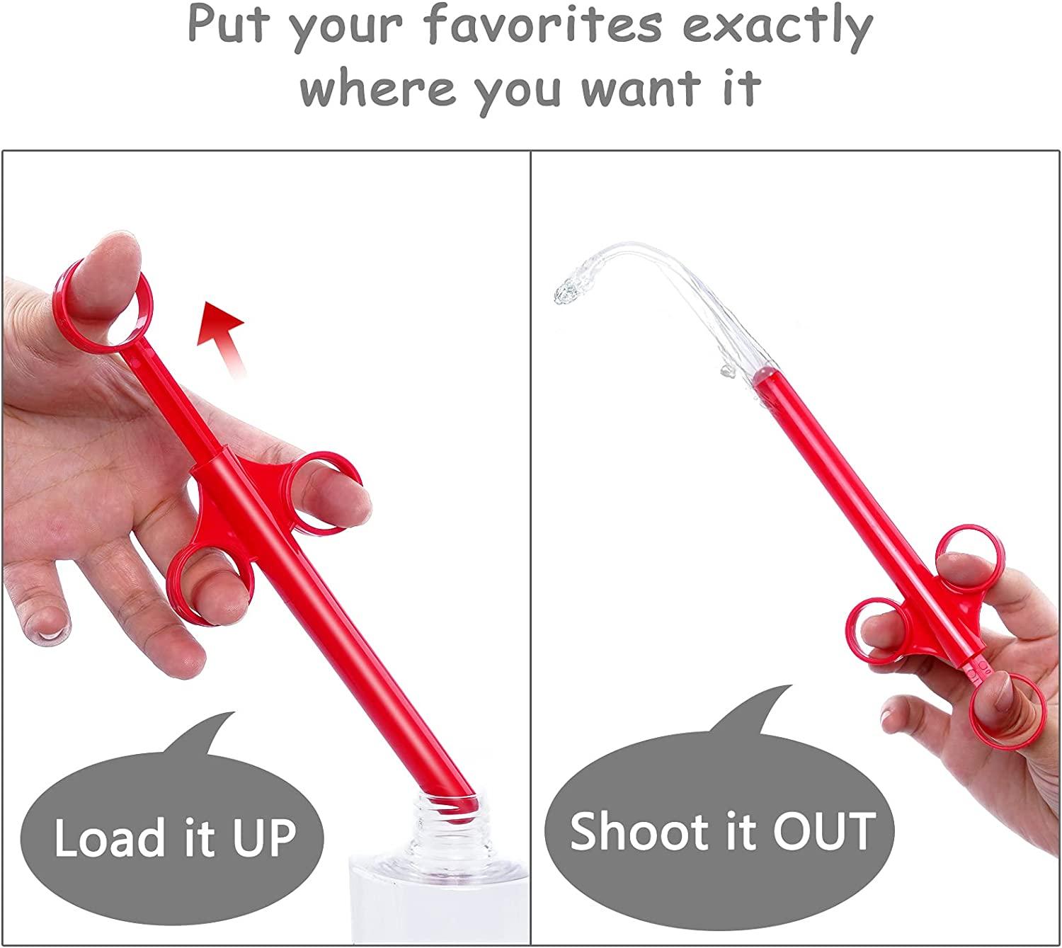 ANGCURE Lube Applicator Syringes - 10ml Lubricant Shooter for Men ...