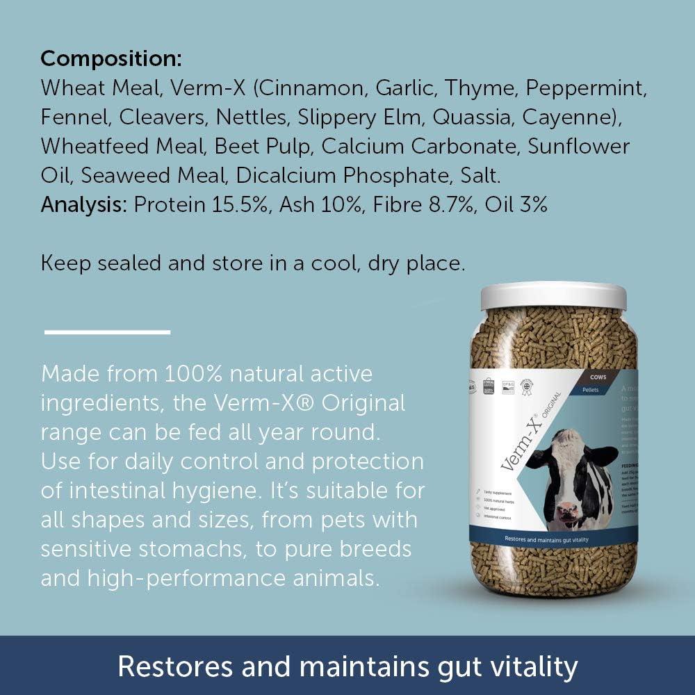 Verm-X Original All Natural Pellets for Cows. Approved for Use on ...