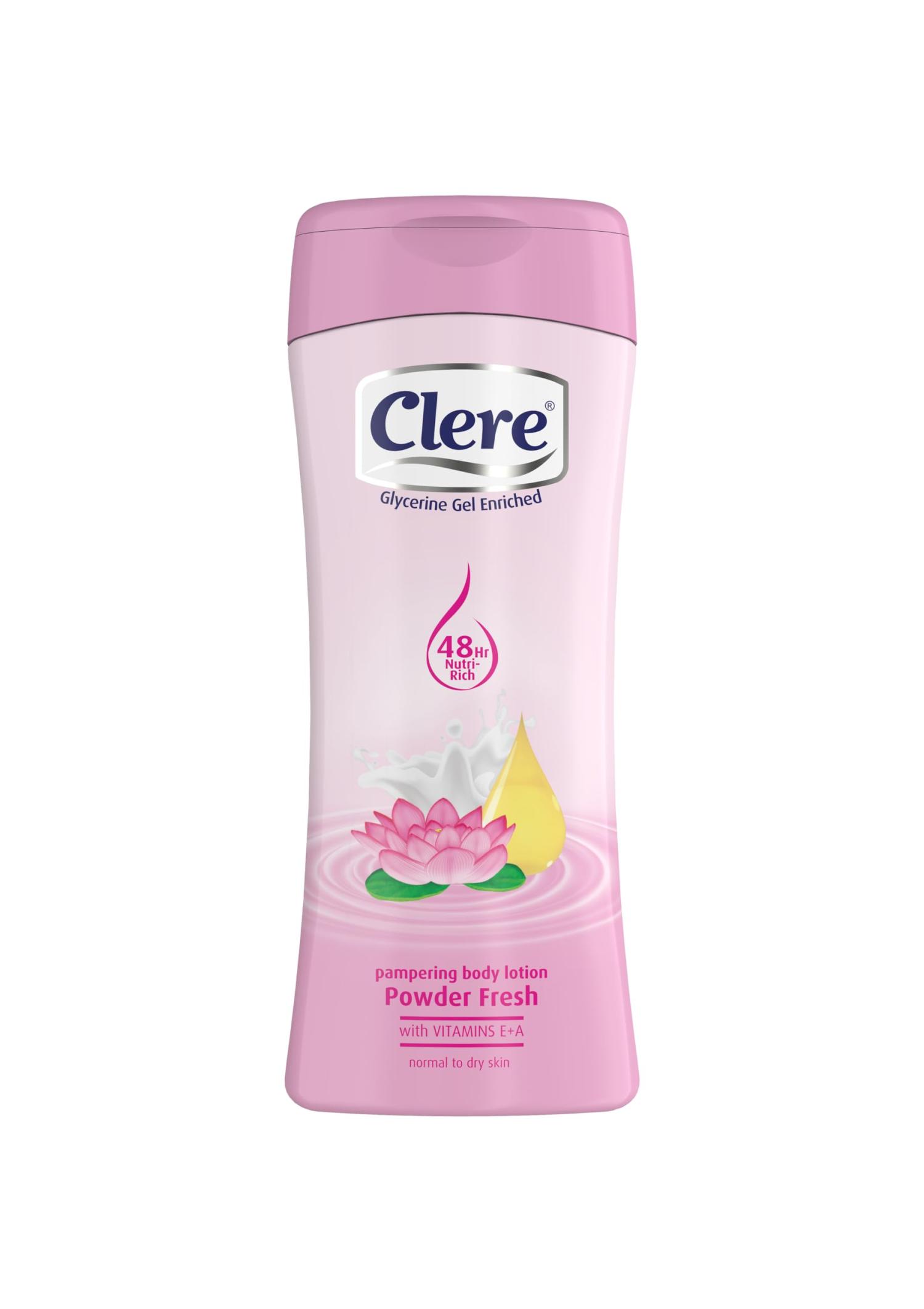 Buy CLERE Nourishing Body Lotion - Powder Fresh 400mL | Hydrating ...